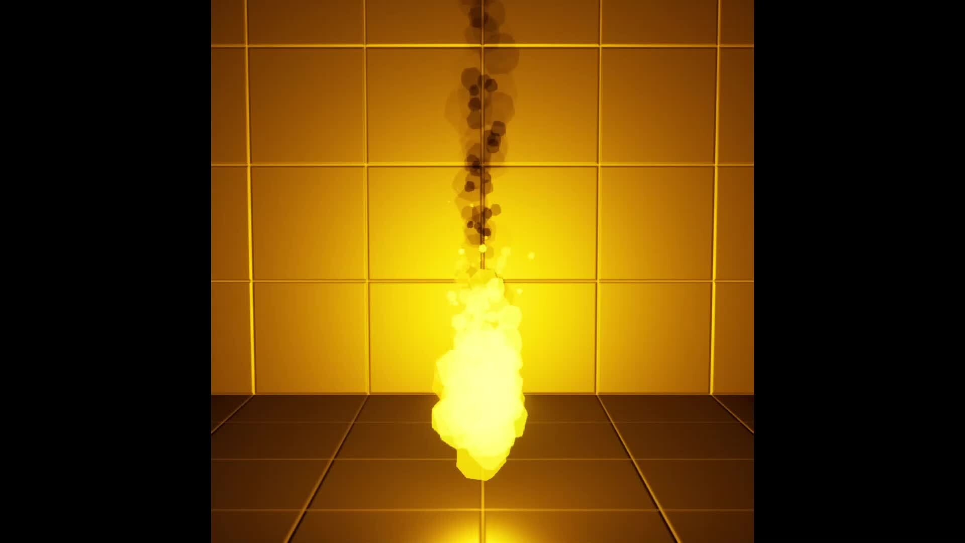 ArtStation - Low Poly Mesh Fire