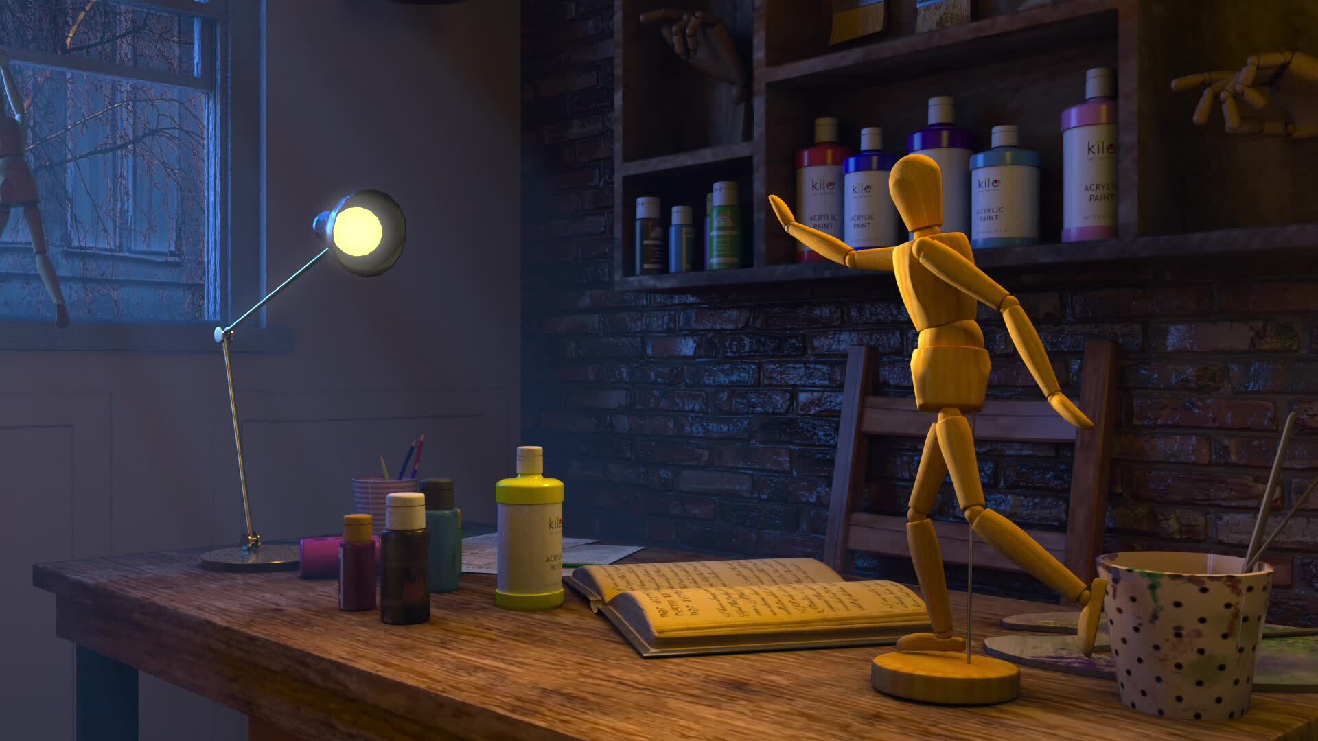 ArtStation - Night in the studio
