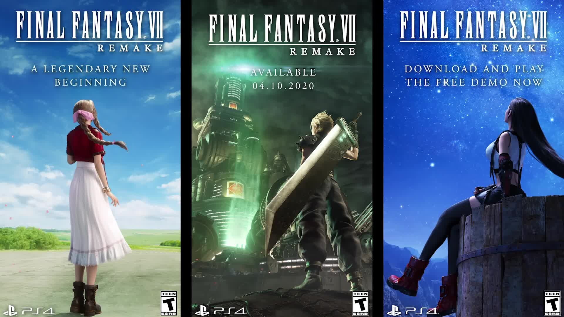 ArtStation - Final Fantasy VII Animated Tritych Subway Ad