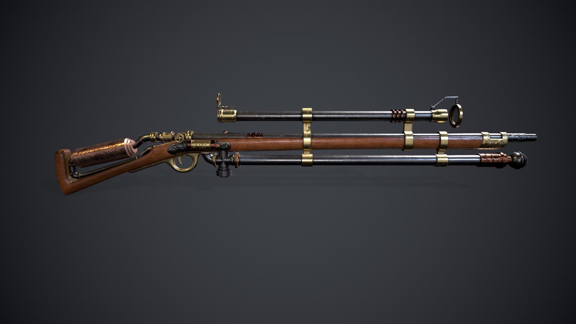 ArtStation - Norwest - Steam Sniper Rifle