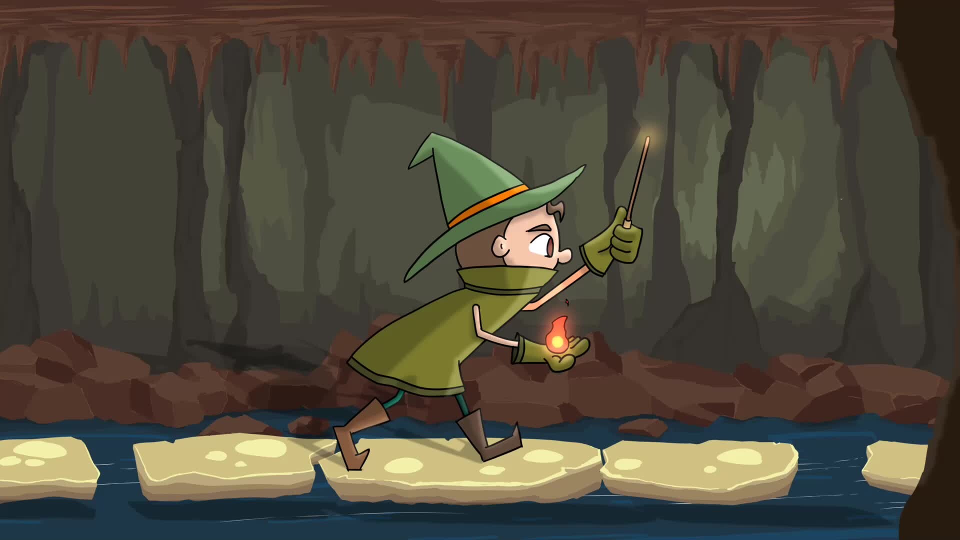 ArtStation - wizard walk cycle