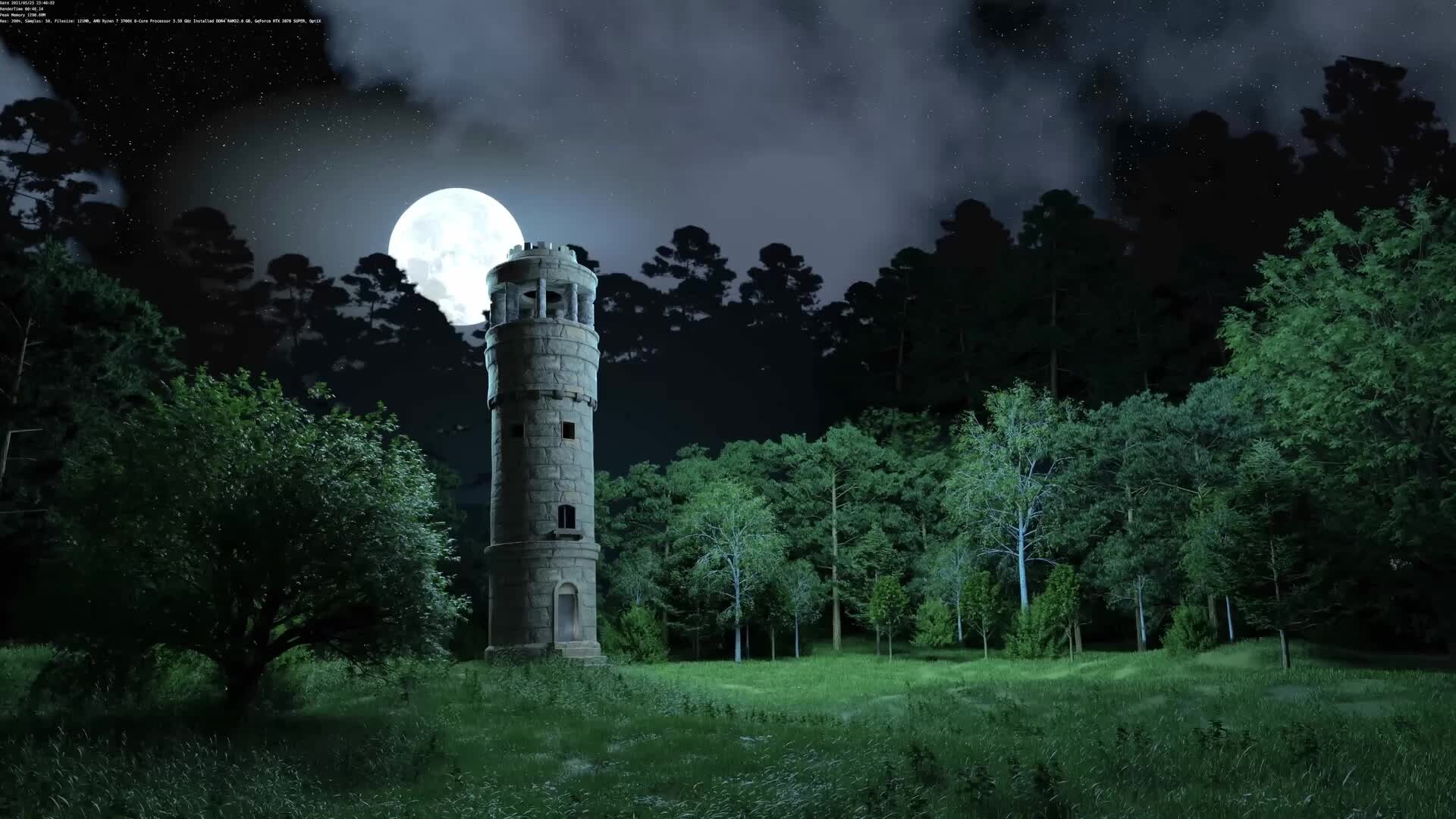 ArtStation - The Tower in the forest