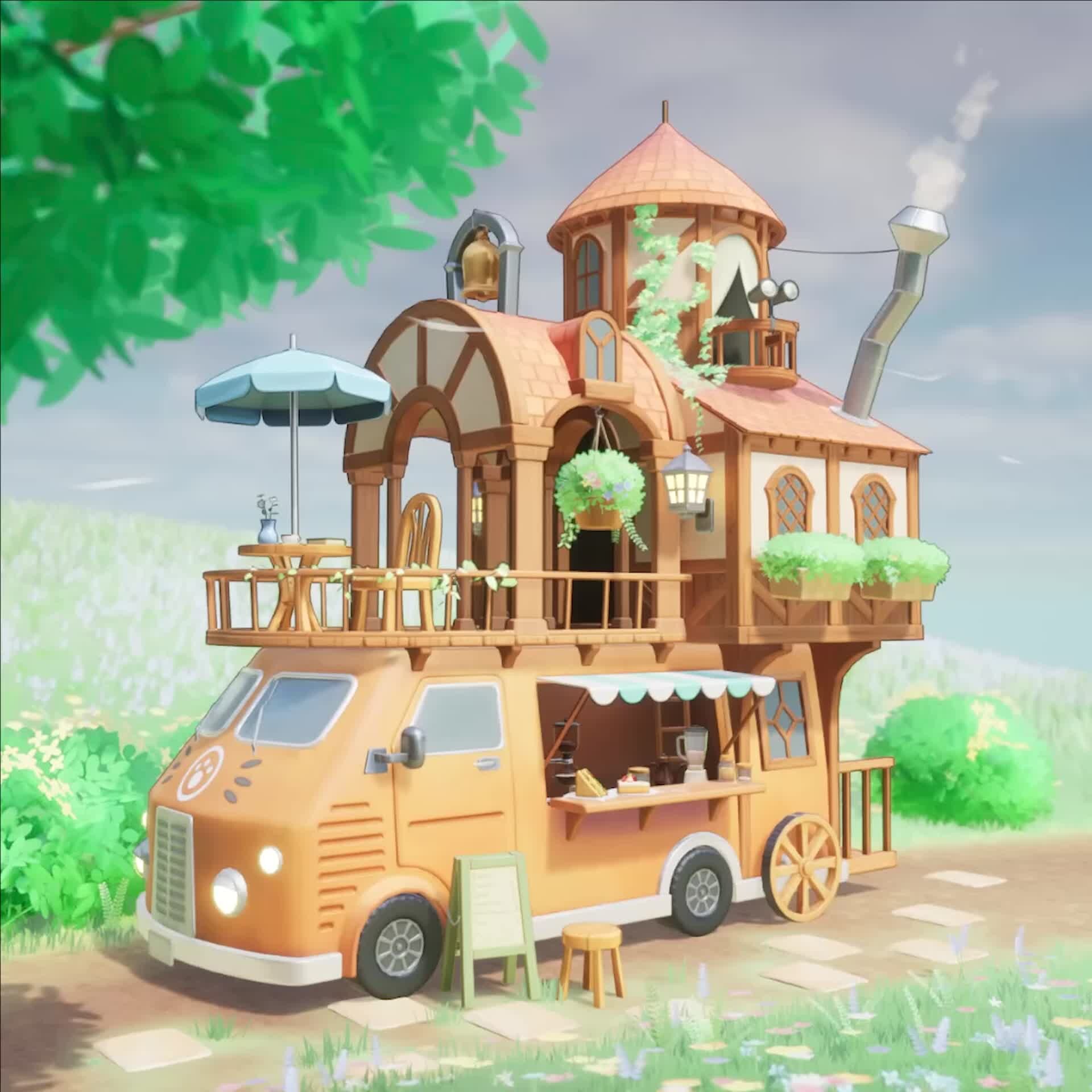 ArtStation - Cafe Bus