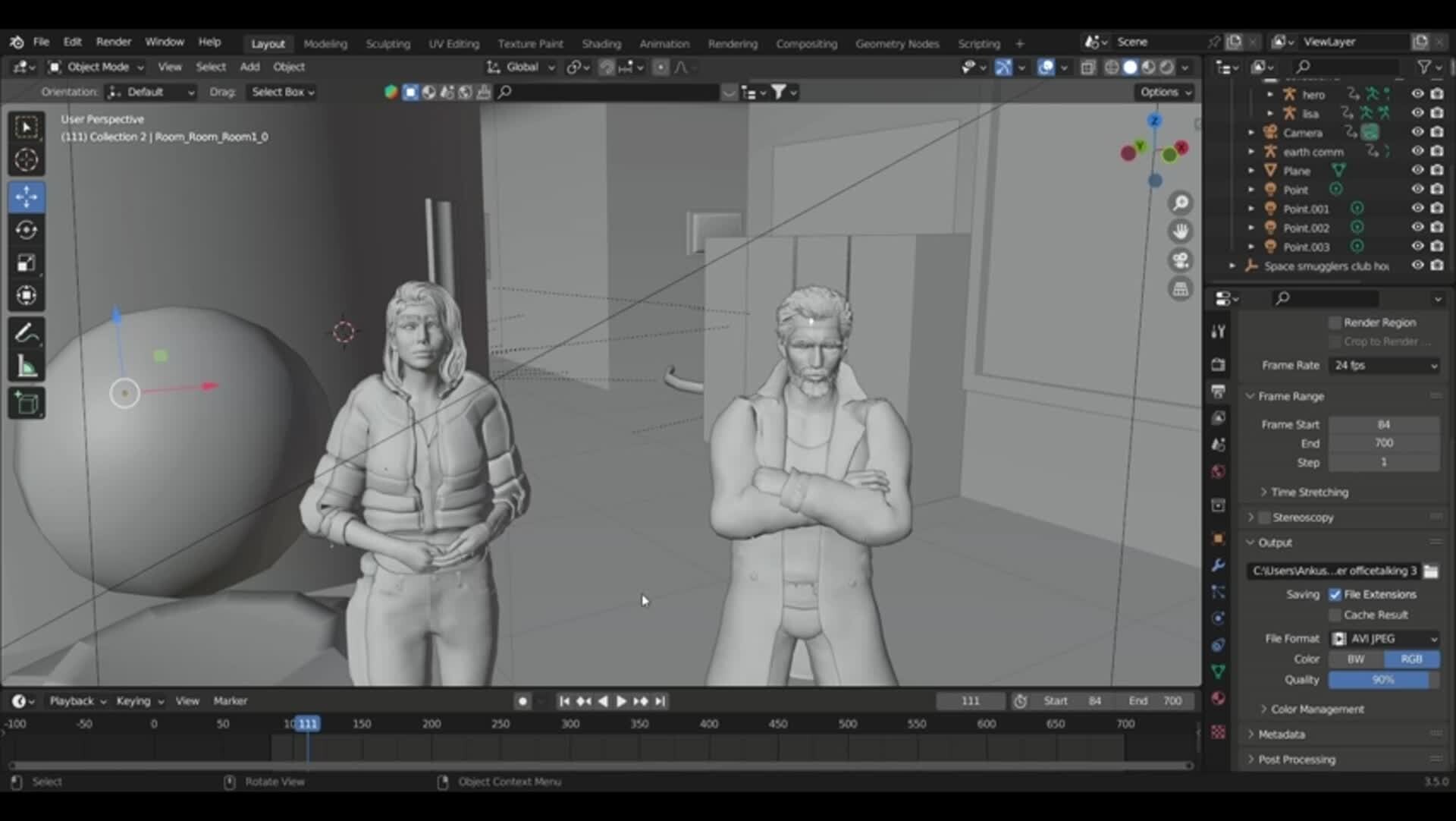 ArtStation - Face and Hand animation (Talking)