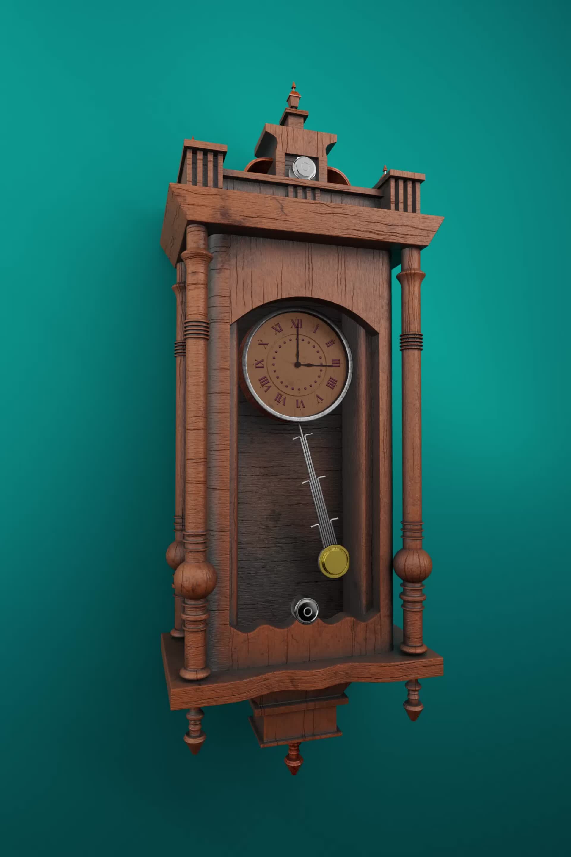ArtStation - Grand Father's Clock