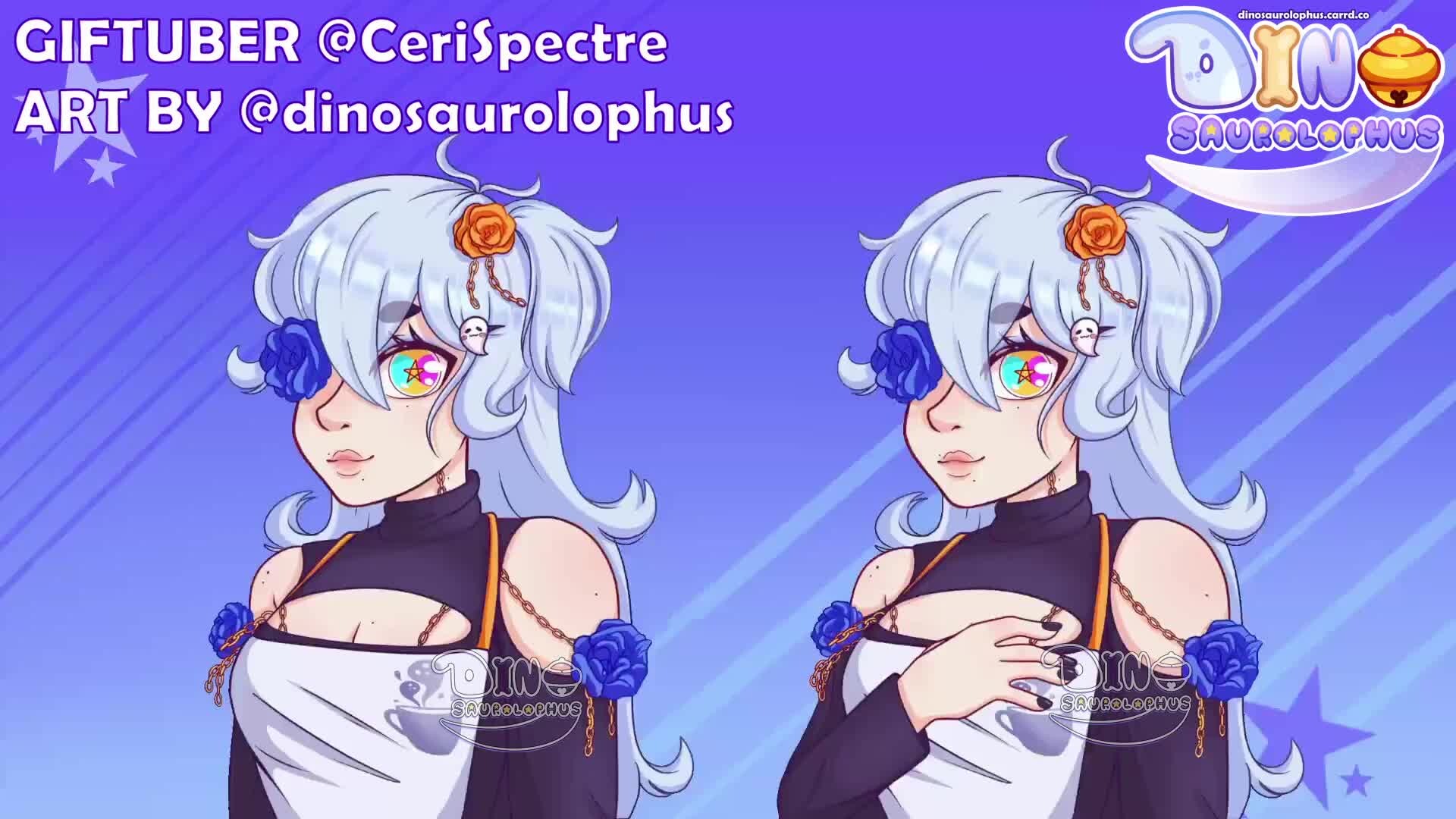 ArtStation - Commission: Ghost girl Gif Vtuber