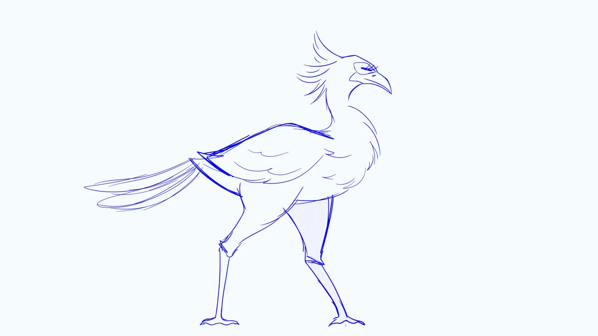 ArtStation - Secretary Bird Walk Cycle