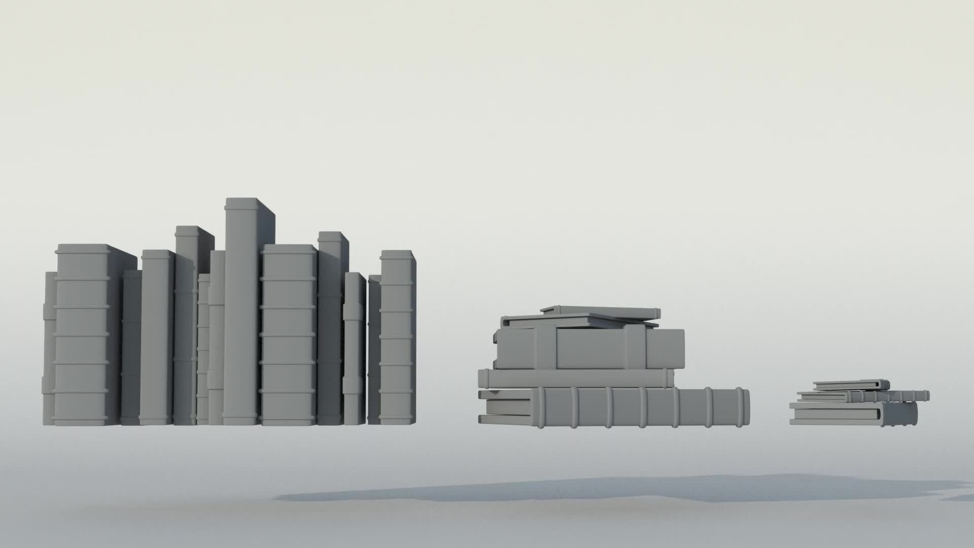 ArtStation - Book Stacks Models Turntables