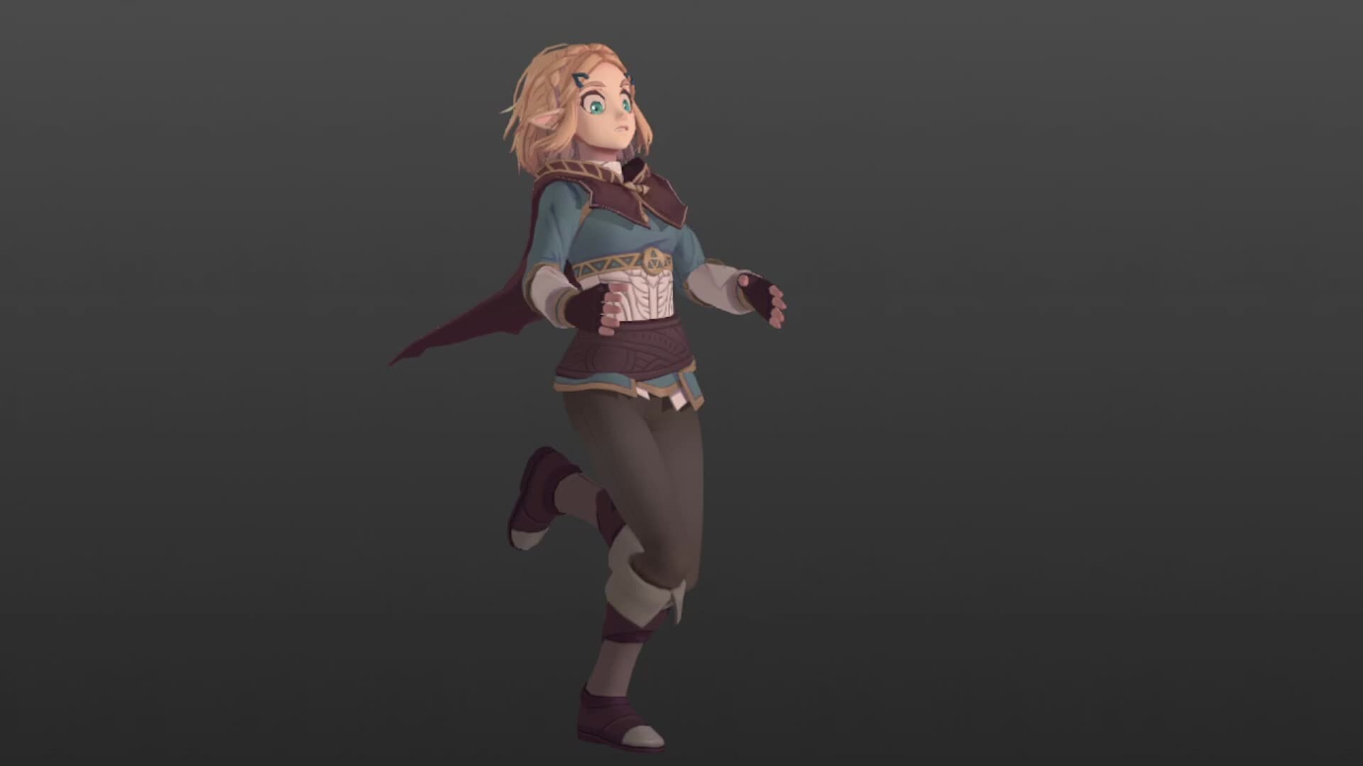 ArtStation - Zelda Running - Stylized