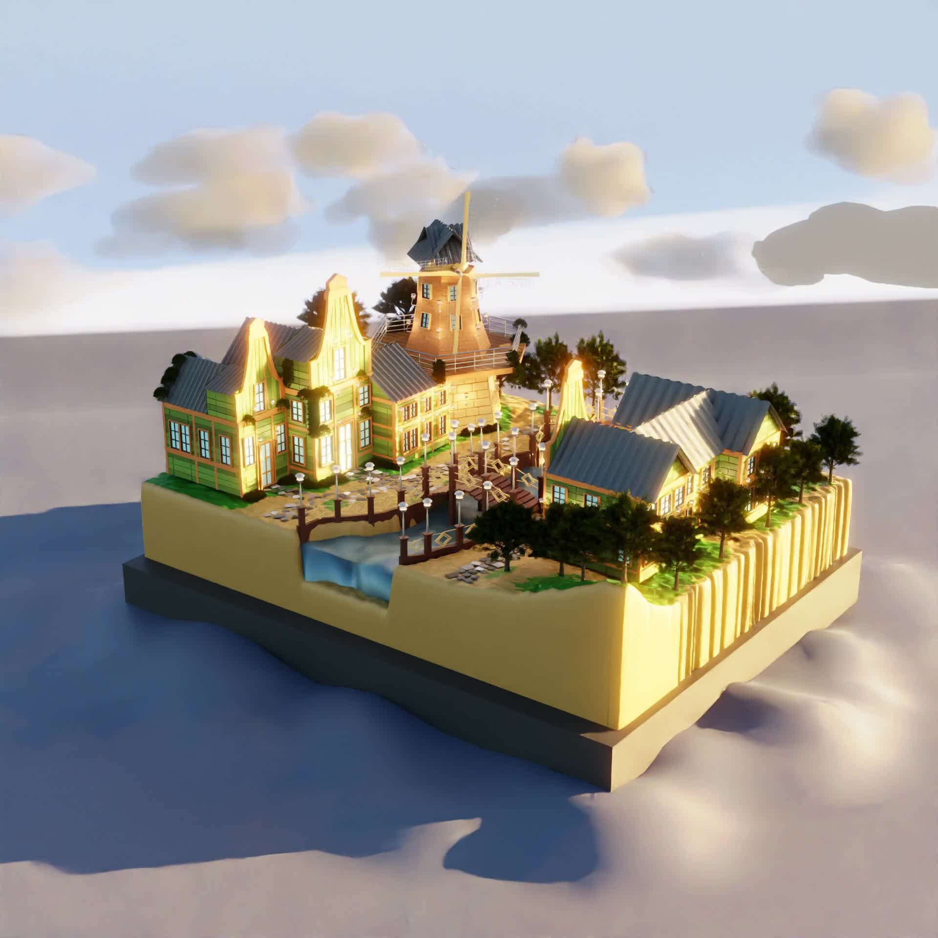 ArtStation - Windy Town