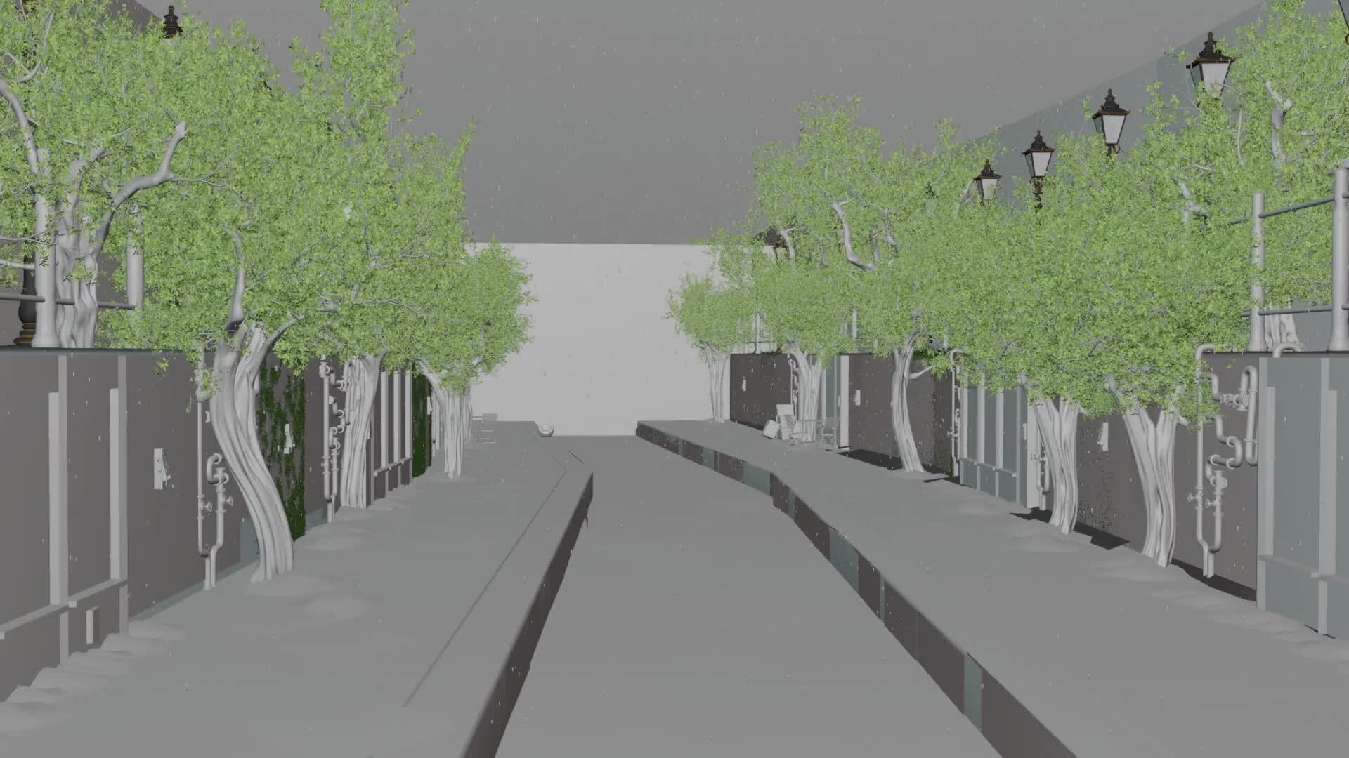 ArtStation - Foggy Street