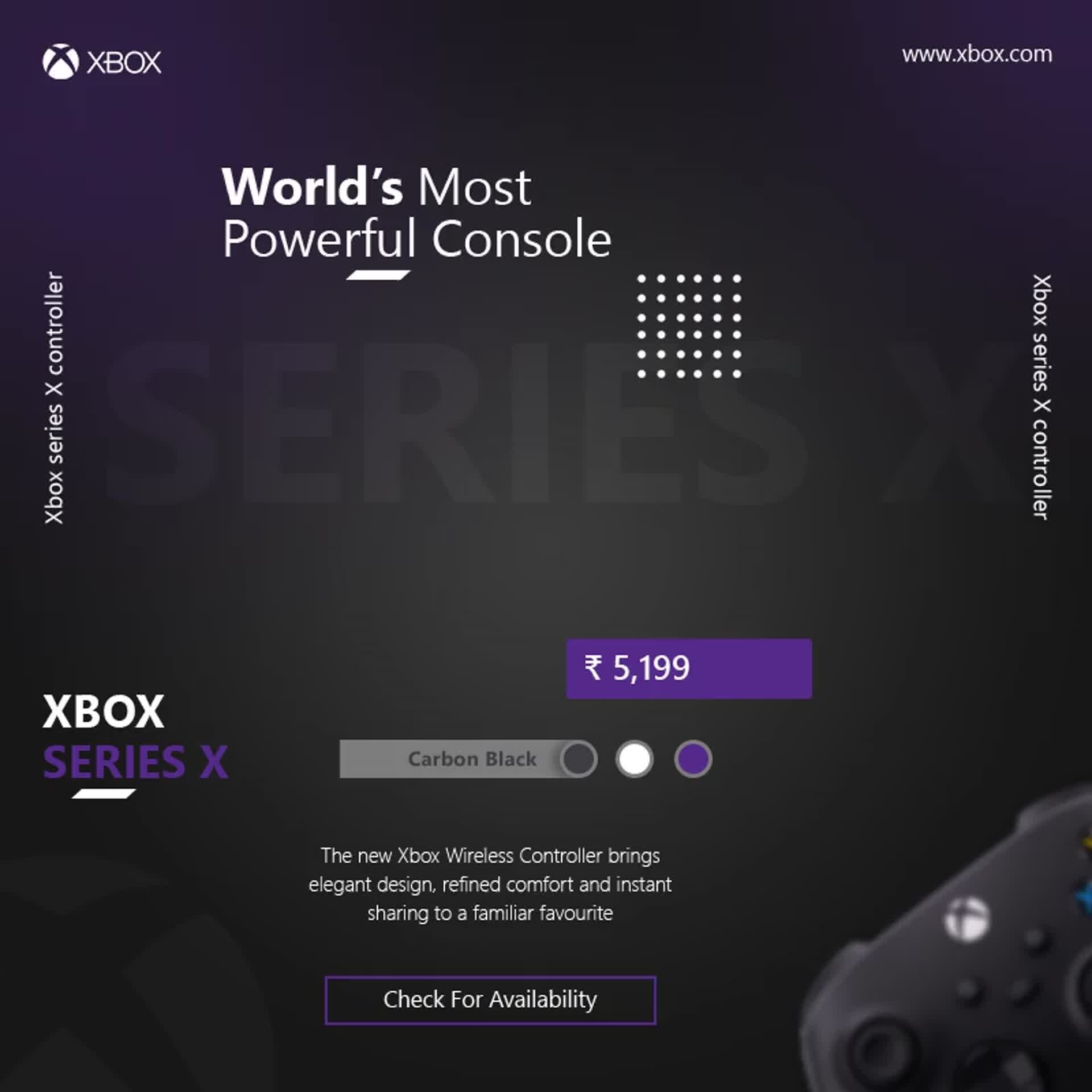ArtStation - Xbox series x poster design.