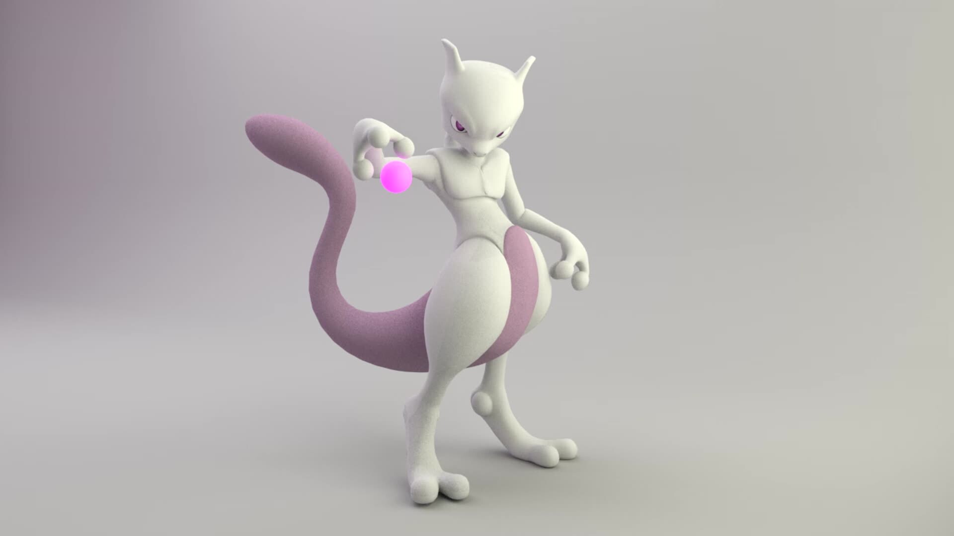 ArtStation - Mewtwo idle animation