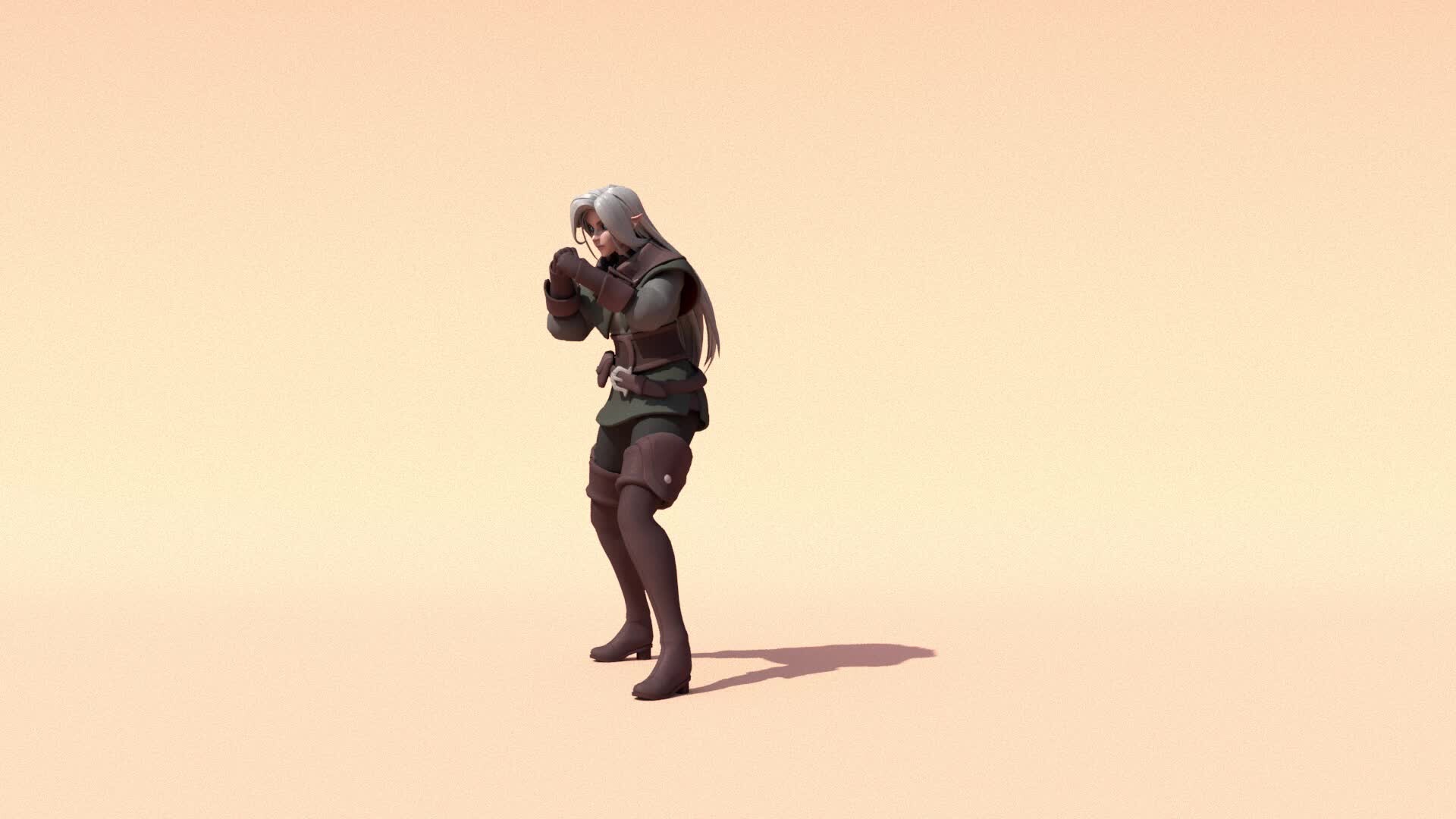 ArtStation - Kick animation