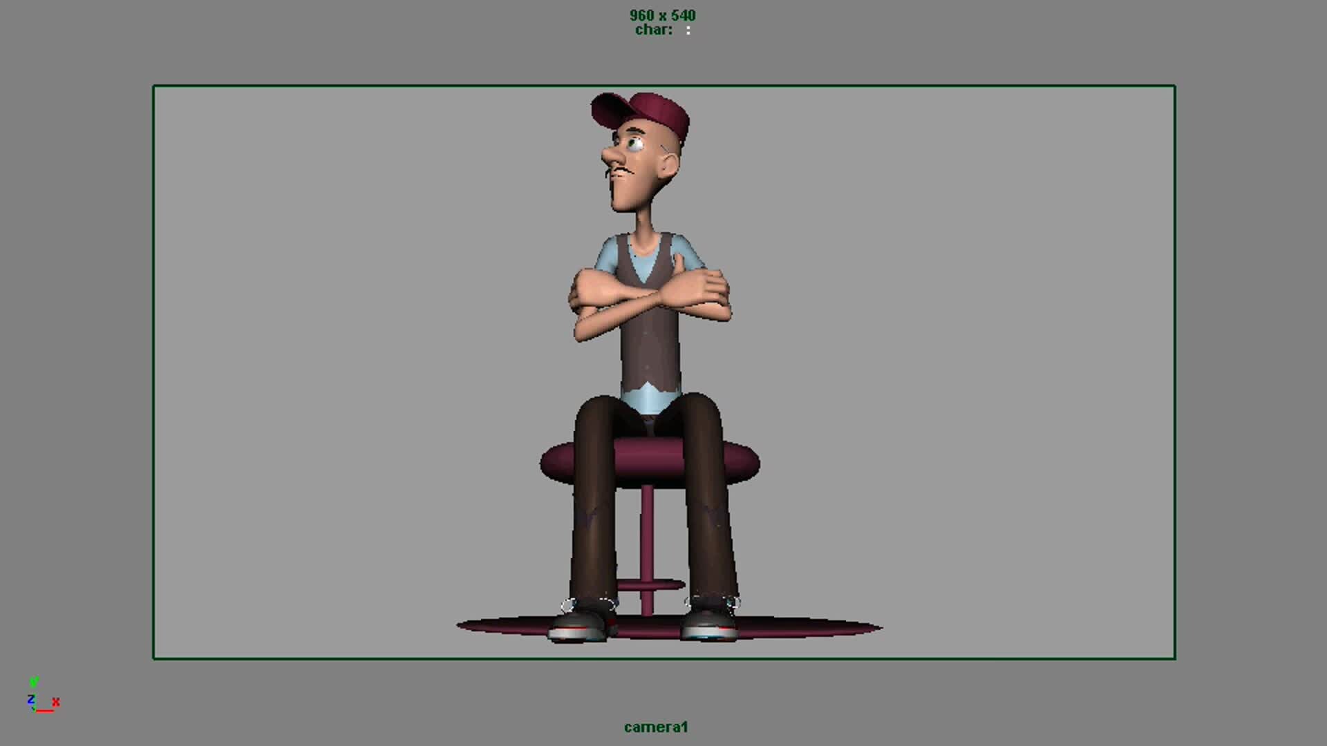 ArtStation - waiting Animation