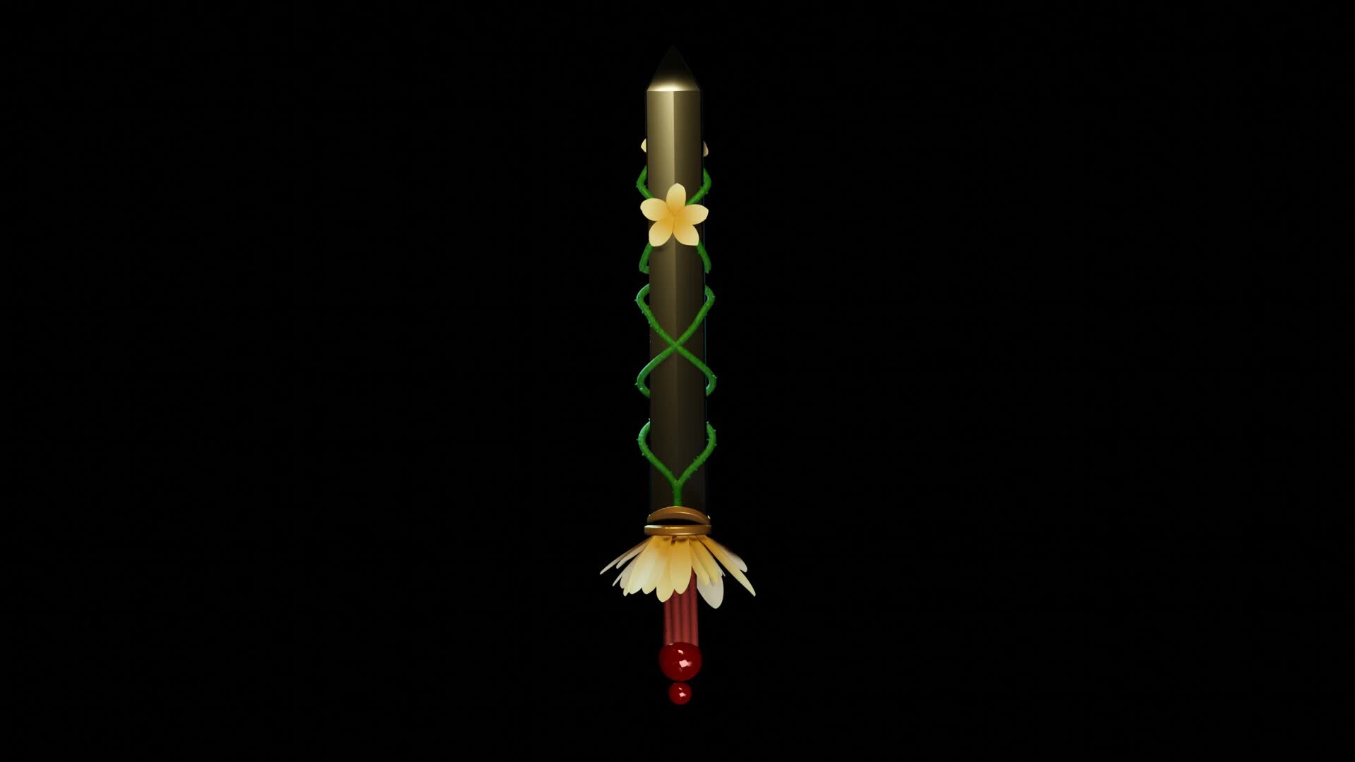 ArtStation - Stylized Flower Sword