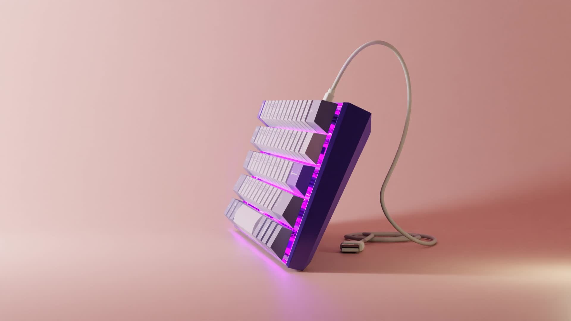 ArtStation - Mechanical Keyboard Product Visualization and Ad Concept