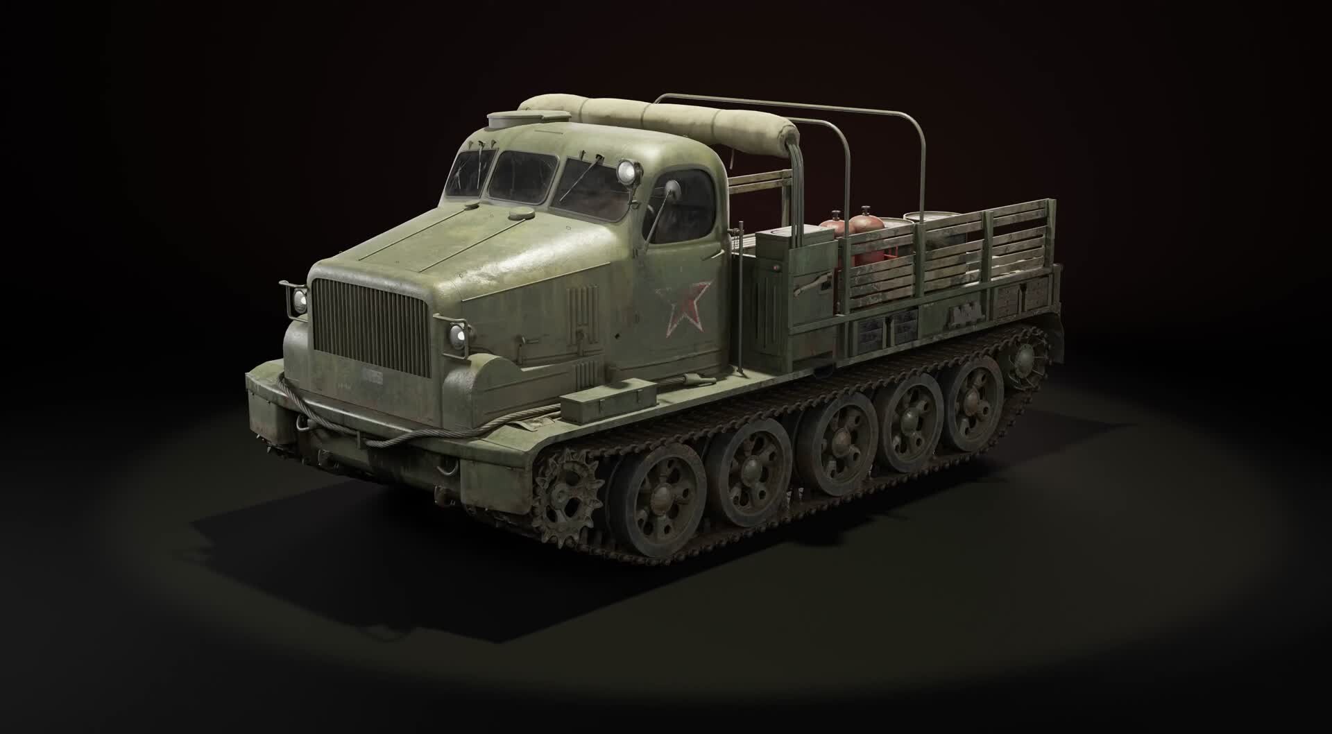 ArtStation - AT-T Artillery tractor of the USSR