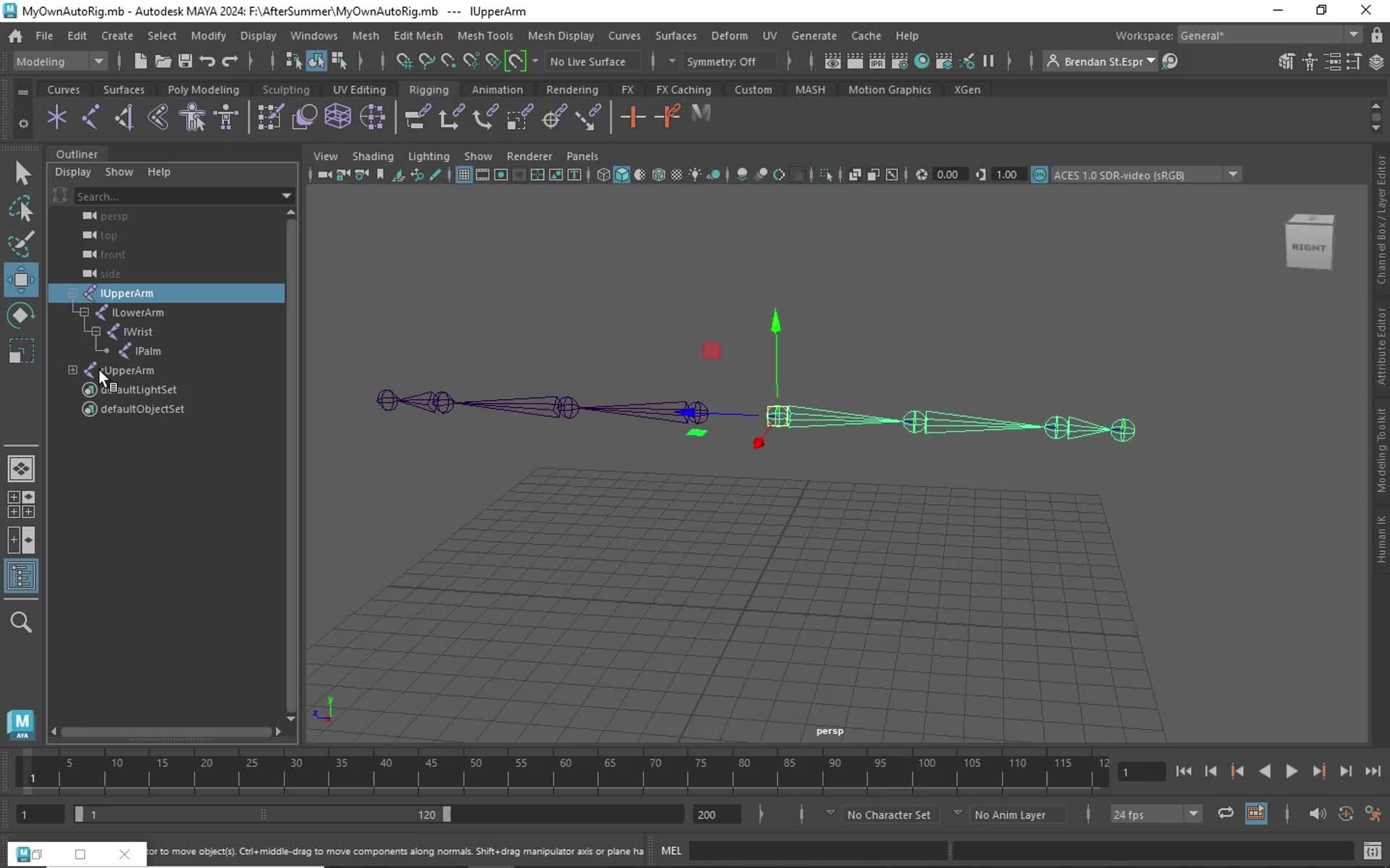 ArtStation - Automatic FK setup written in MEL