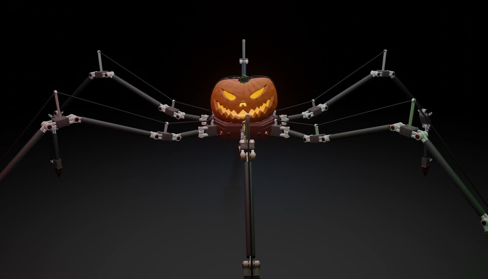ArtStation - Robot Pumpkin Spider - 3D Model