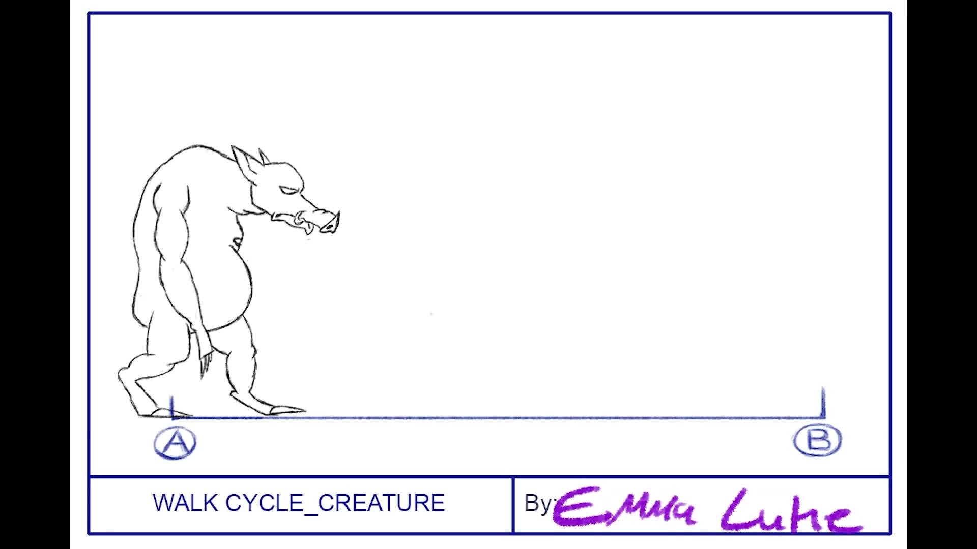 ArtStation - 9 Frame Walk Cycle