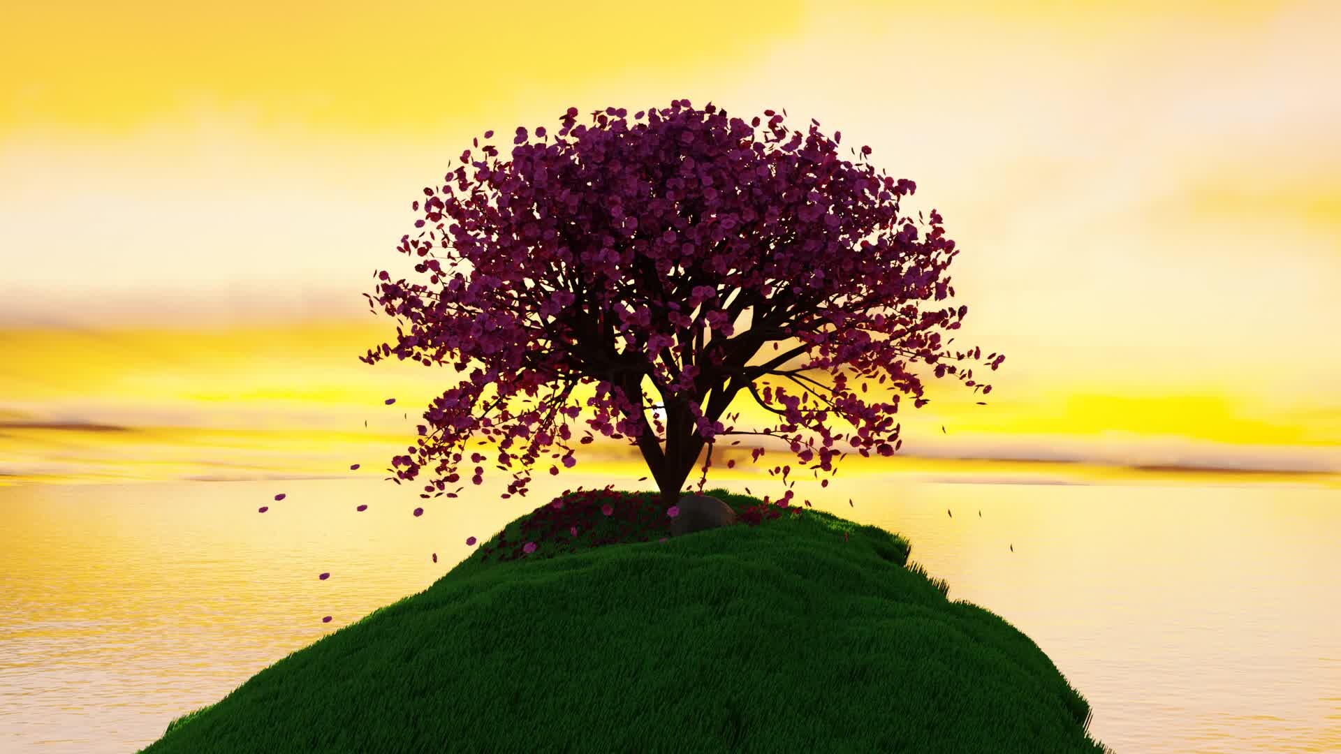 ArtStation - Cherry blossom animation