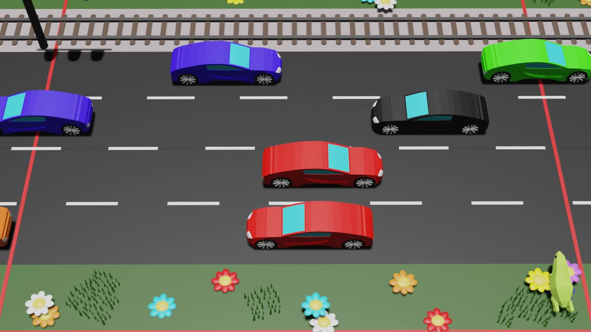 ArtStation - Low-poly 3d Frogger animation