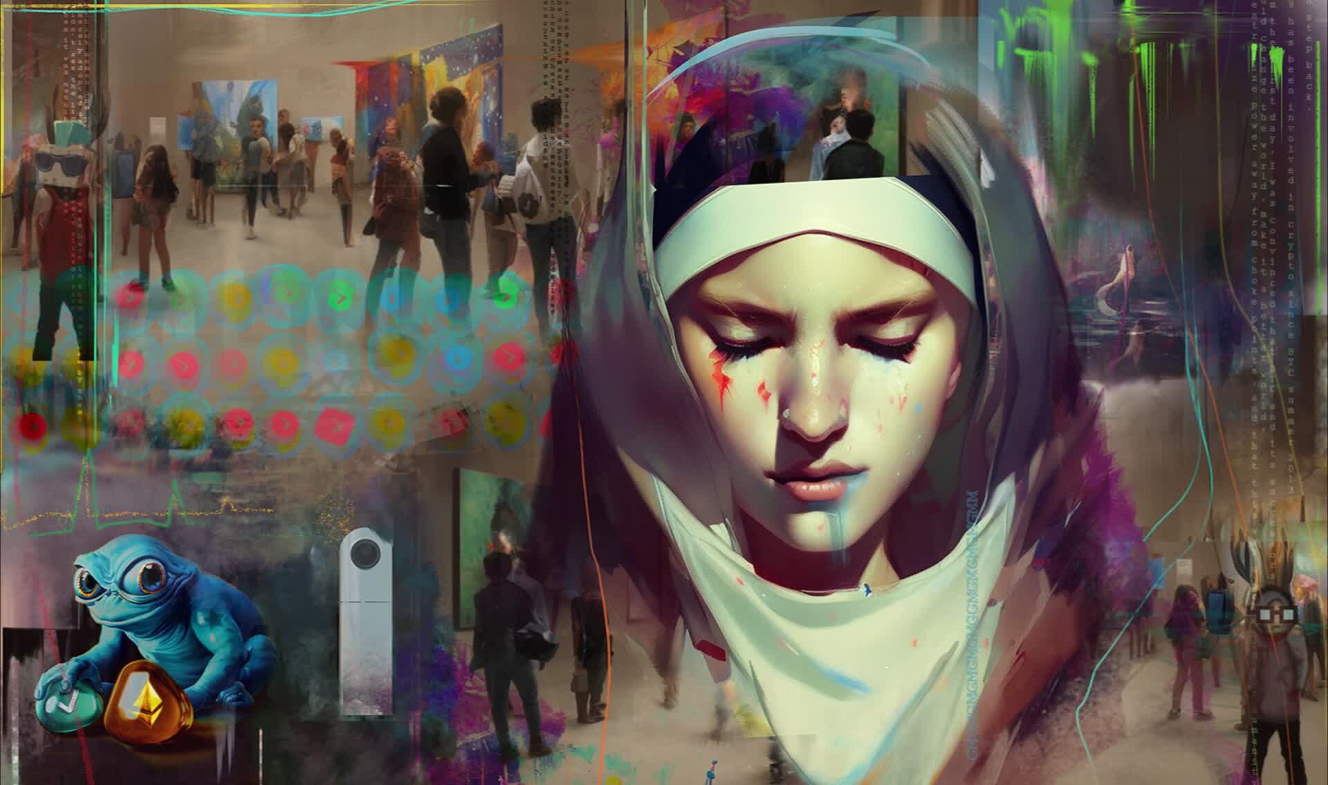 ArtStation - GREEDY BLUE PEPE