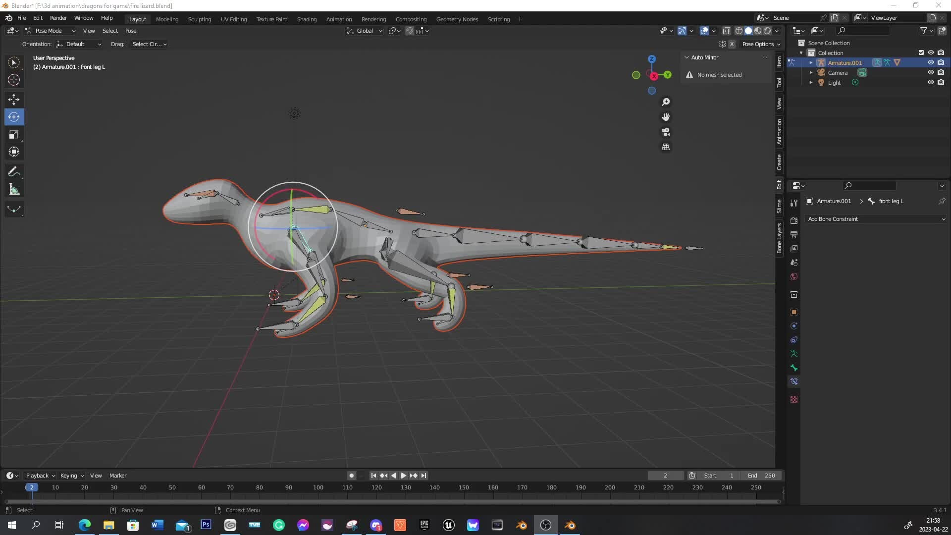 ArtStation - Lizard rig test