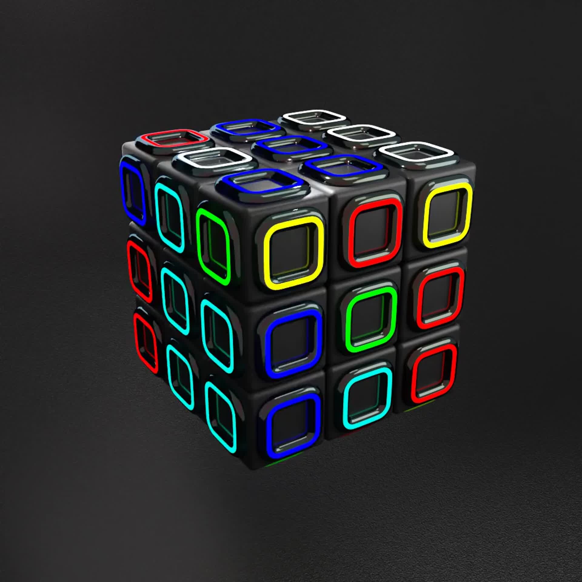 ArtStation - Futuristic Rubik's Cube