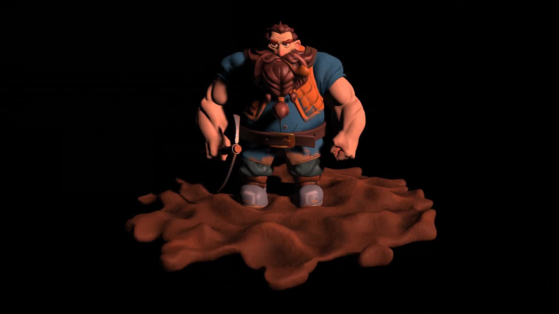 ArtStation - Dwarf - 2D concept to 3D Art