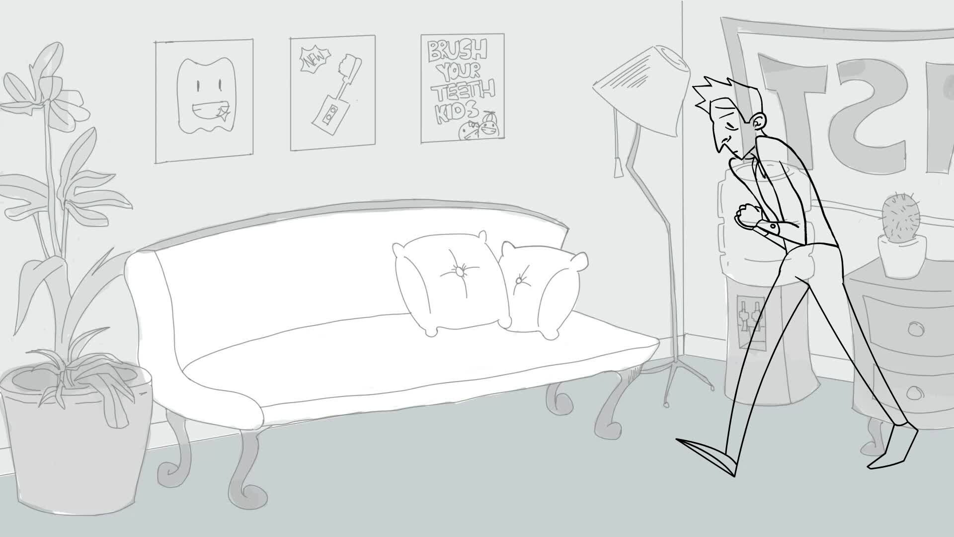 ArtStation - Walk & Sit Animation