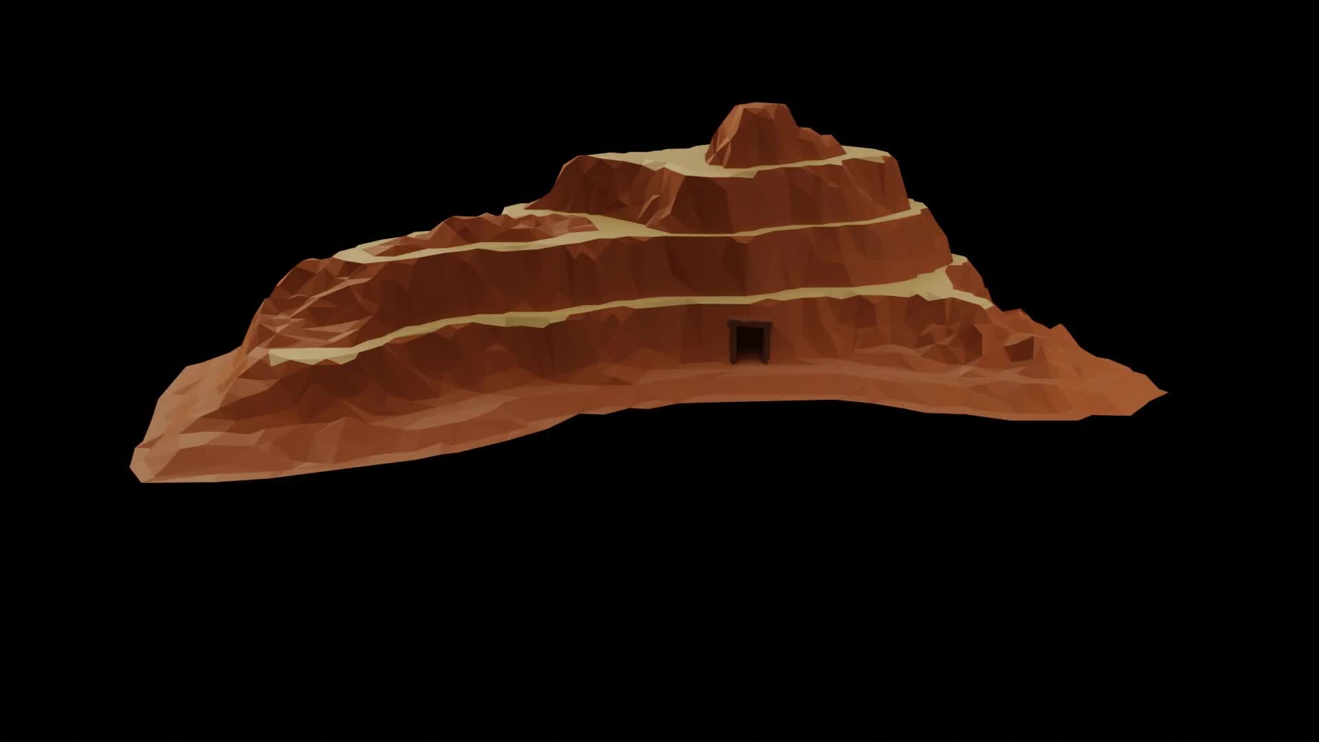 ArtStation - Low poly mountain