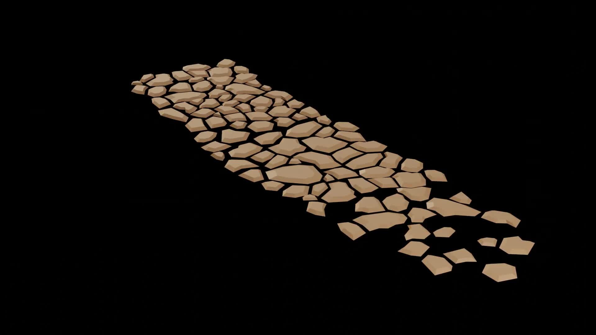 ArtStation - Low poly road