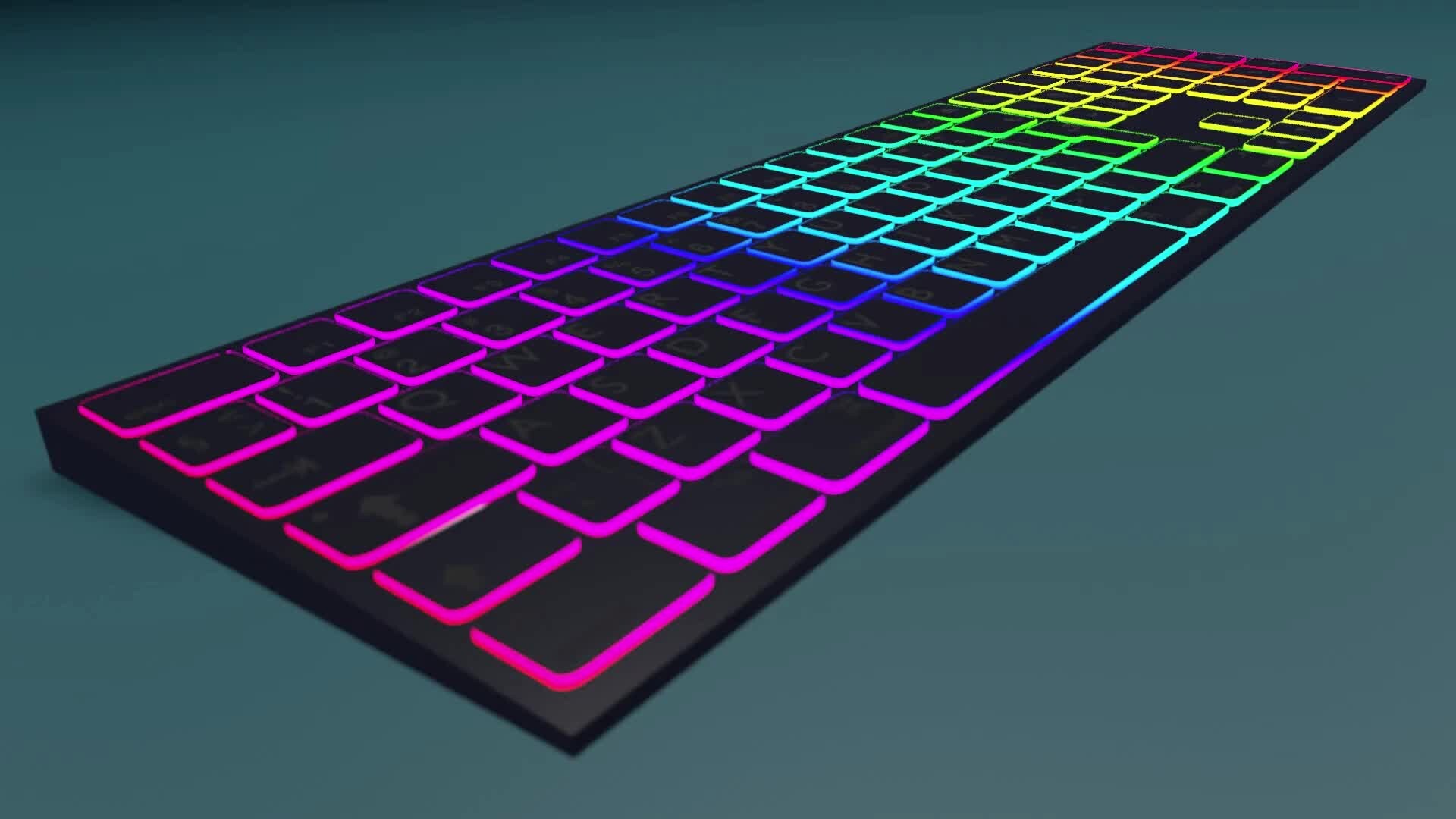 ArtStation - Glossy keyboard with backlight