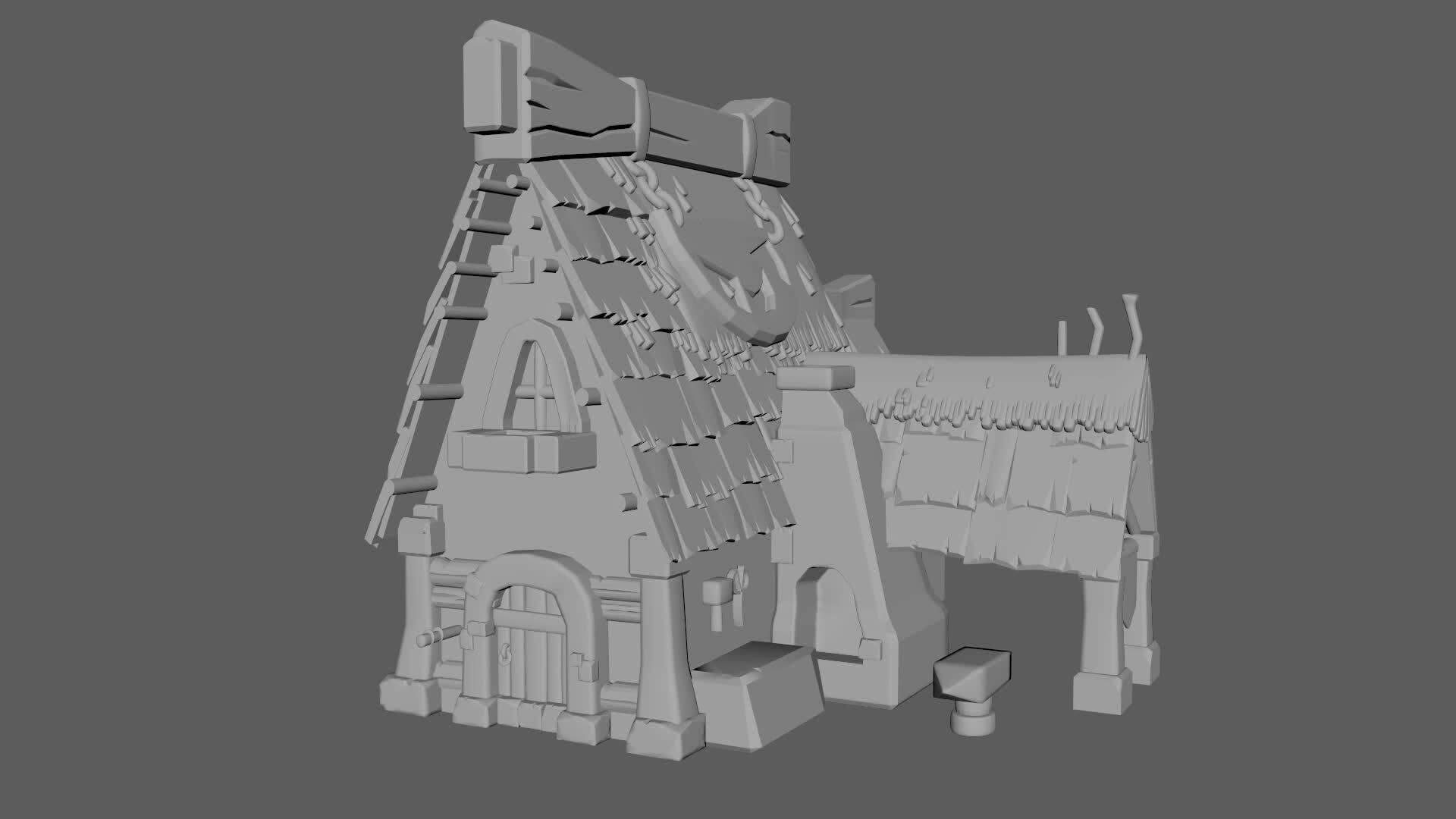 ArtStation - 3D Model Viking Shack