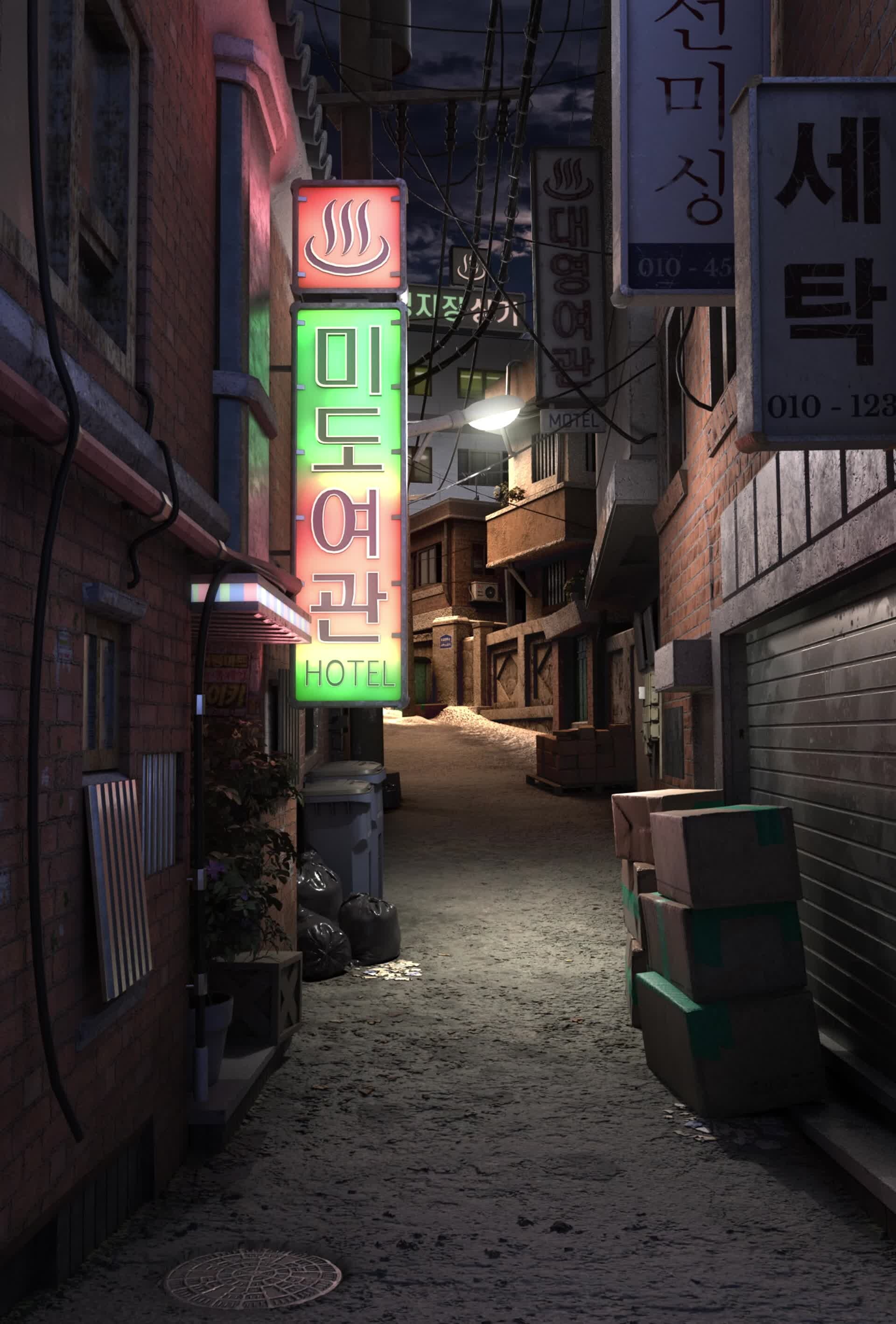 ArtStation - Night Alley