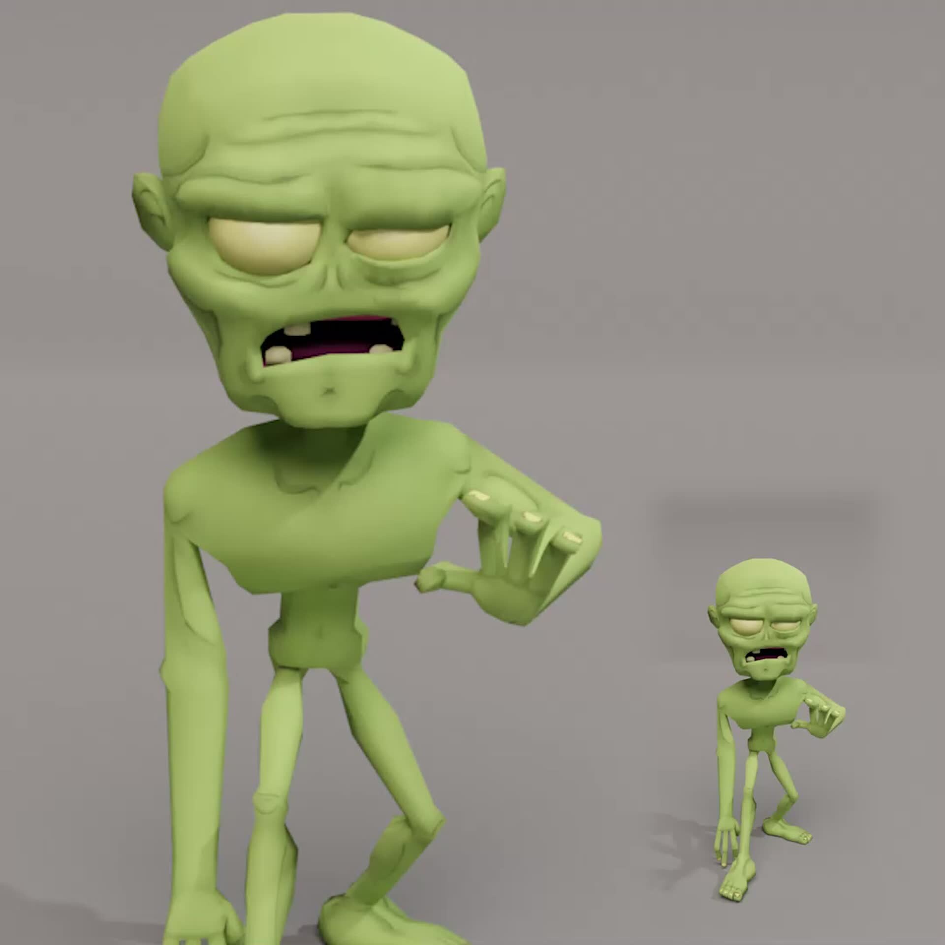 ArtStation - Zombie - Low poly model