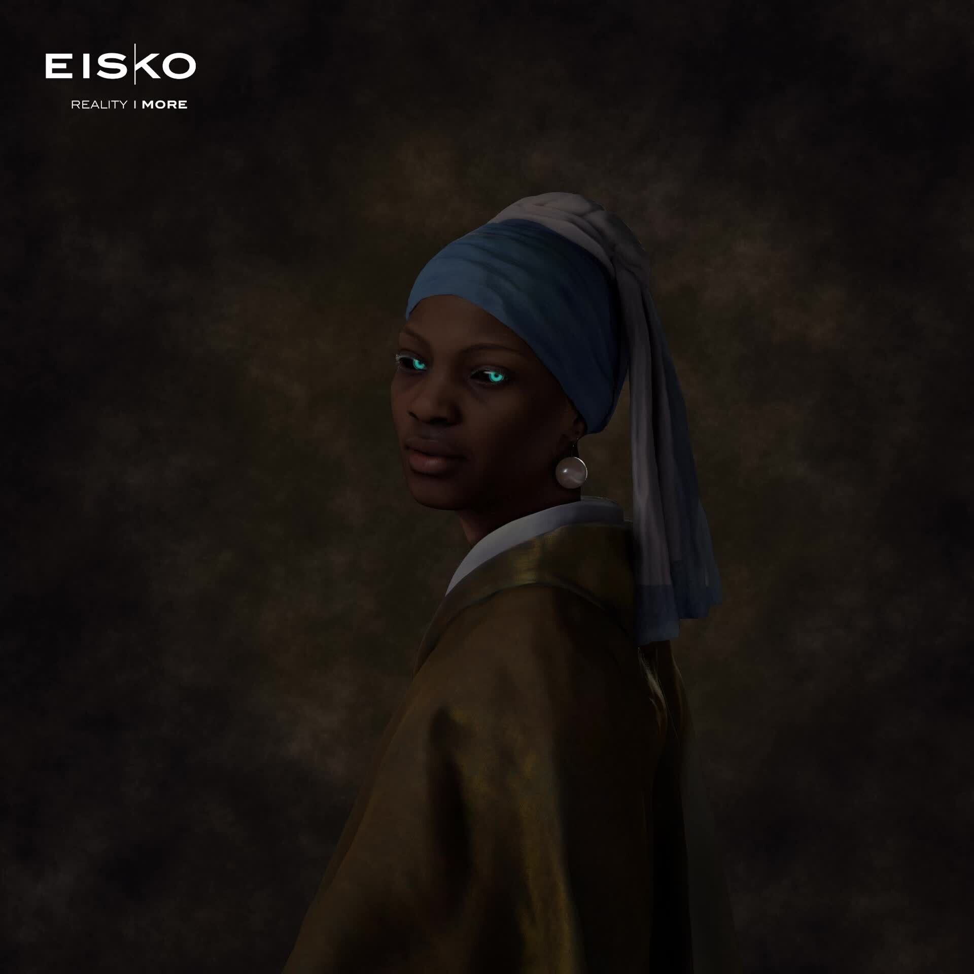 ArtStation - Girl with a Pearl Earring (3D Render) - Eisko Digital Double X Vermeer