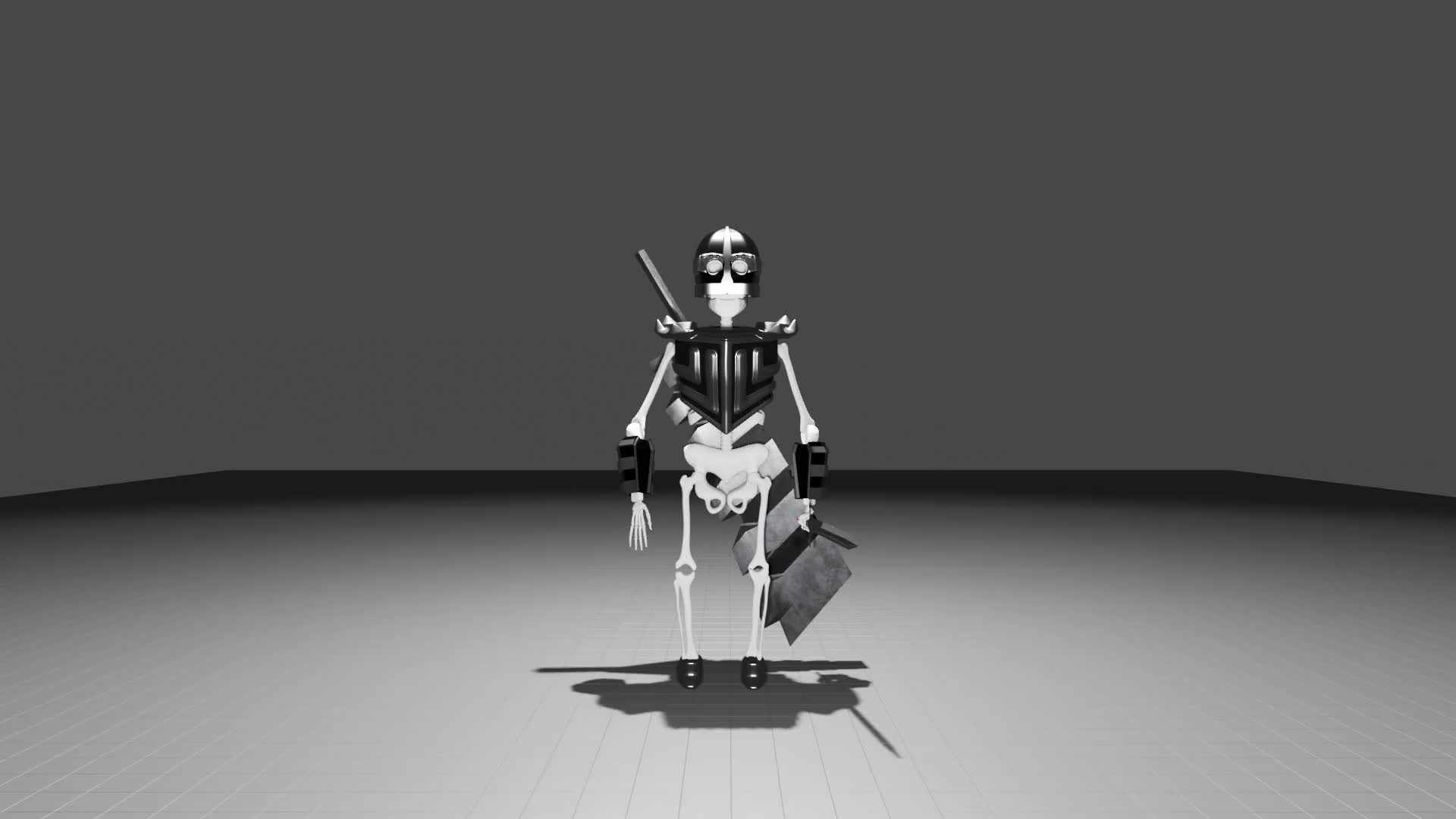 ArtStation - Esqueleto gerrero modelo