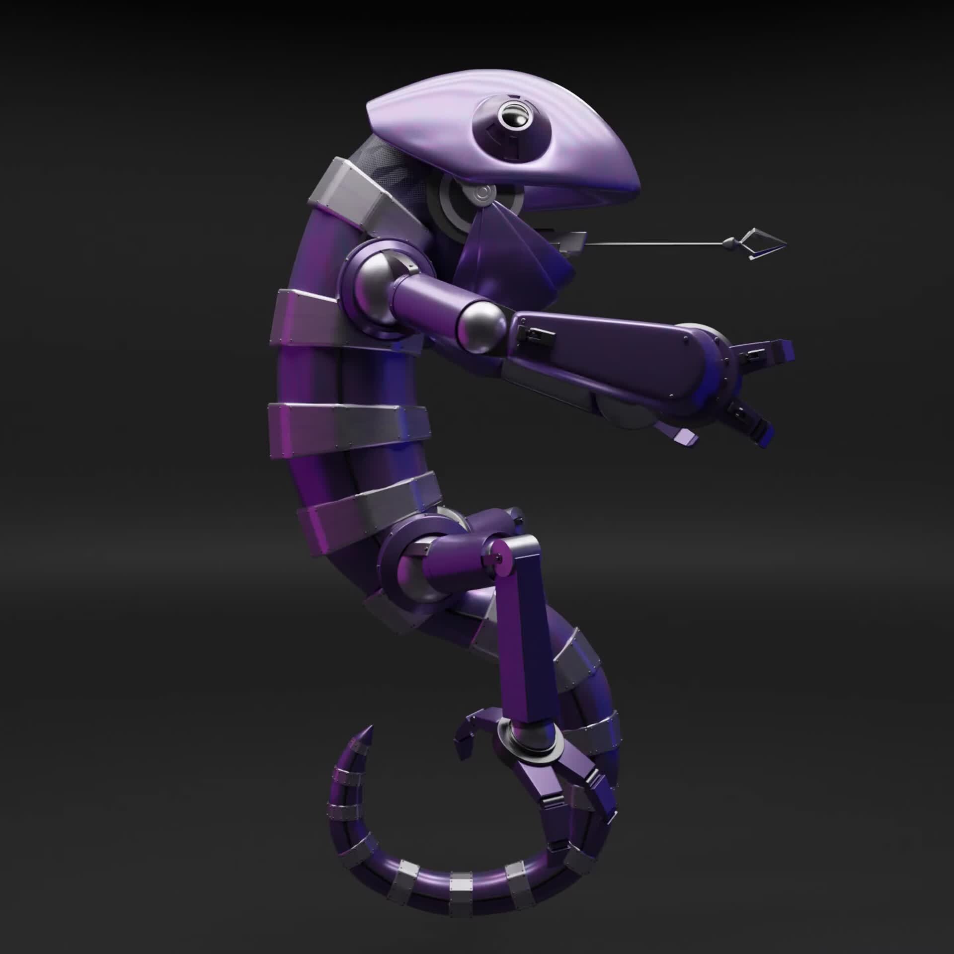 ArtStation - 🔸 Robotic Lizard