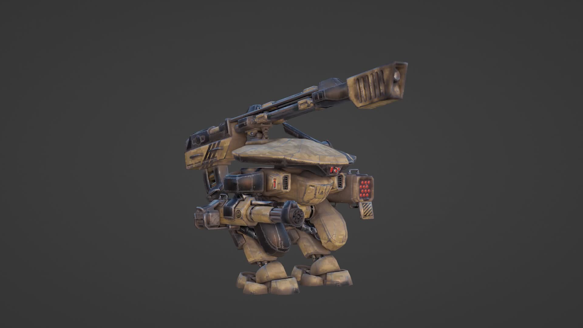 ArtStation - Robot Artillery Shooting