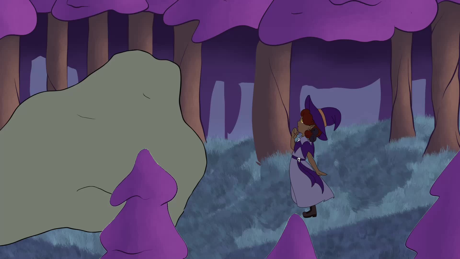 ArtStation - Witch Boulder Push Animation