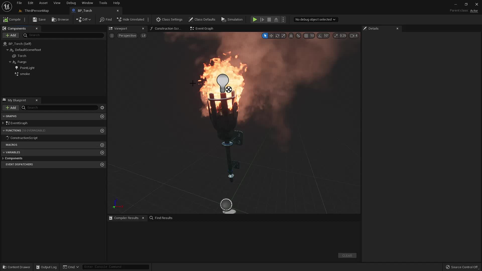 ArtStation - Torch asset made with Blender and Unreal Engine's Niagara particle system