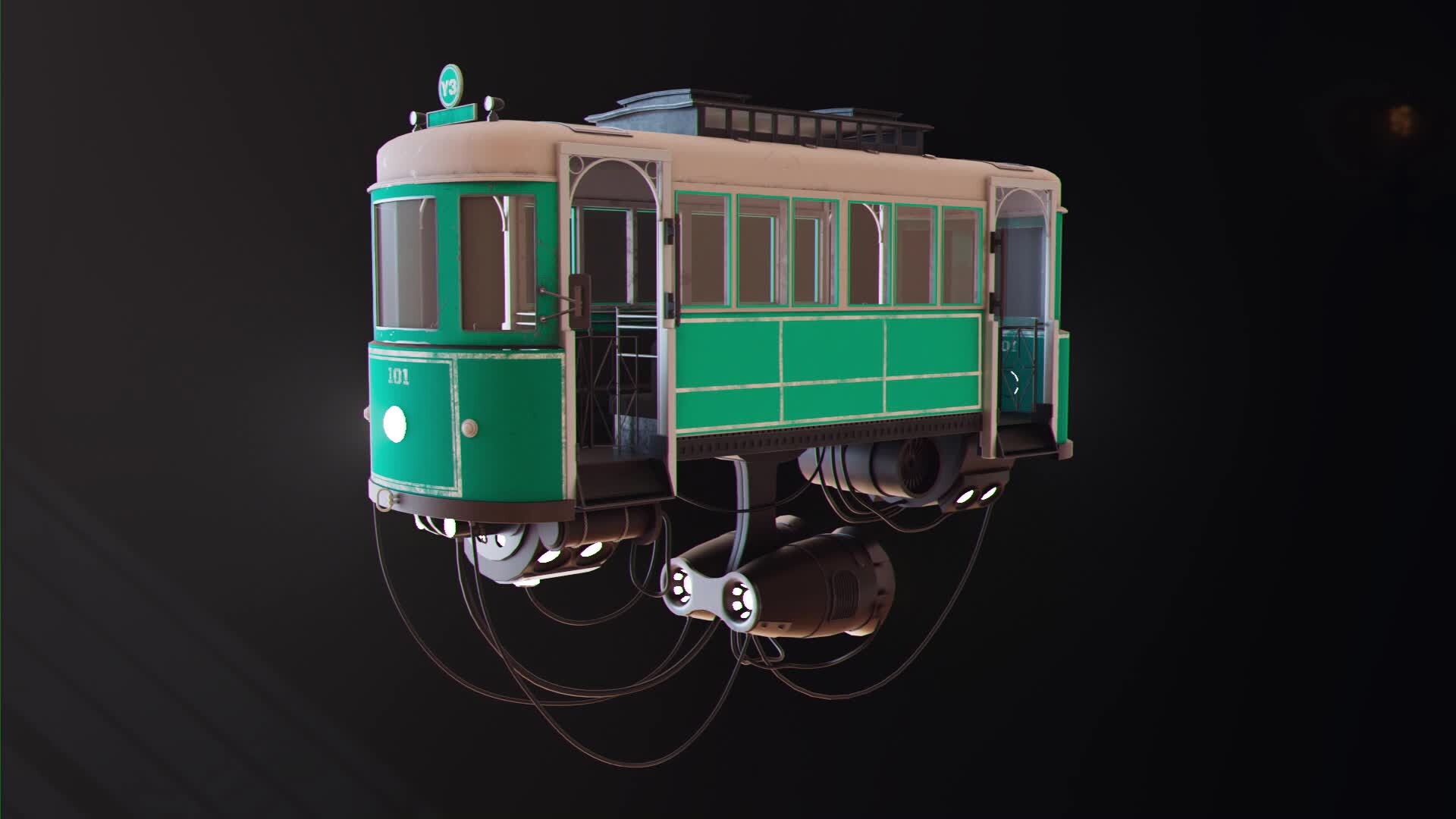 ArtStation - Flying Tram