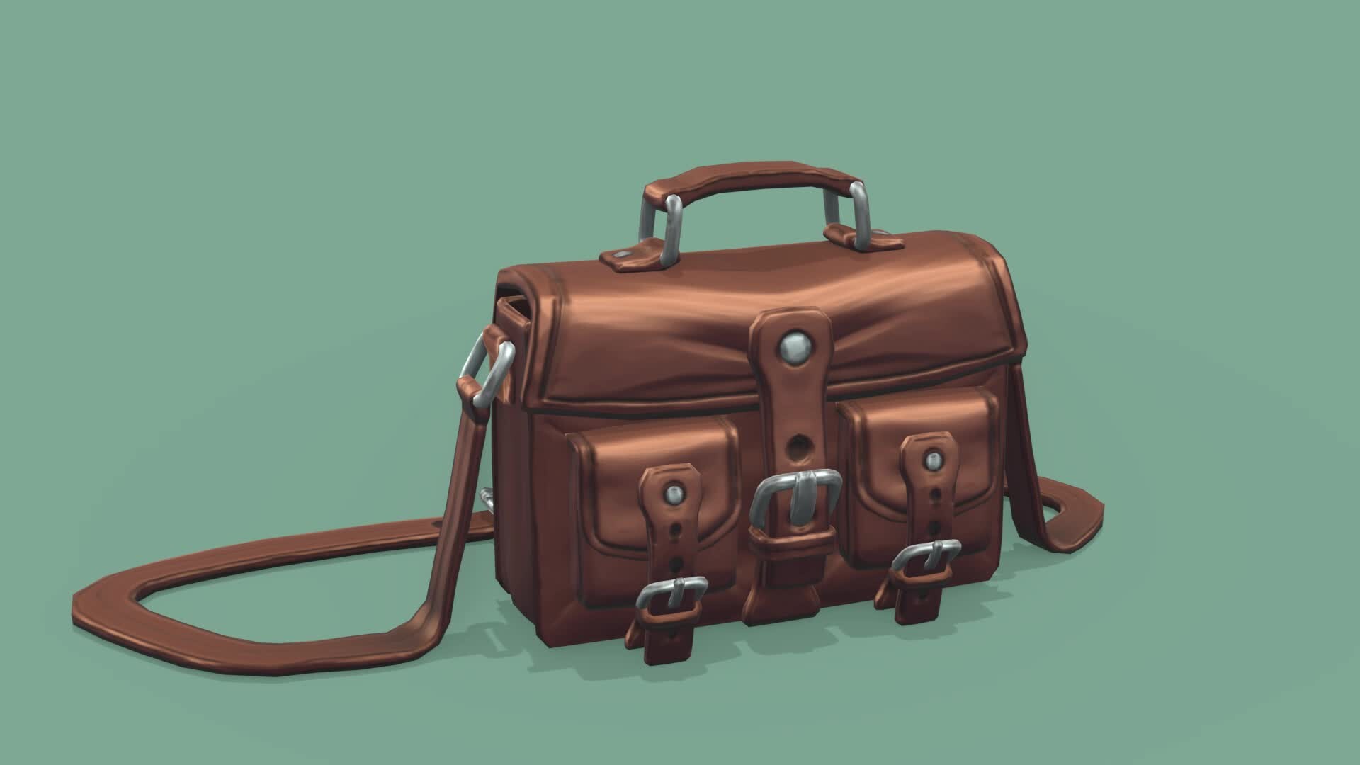 ArtStation - Leather Shoulder Bag