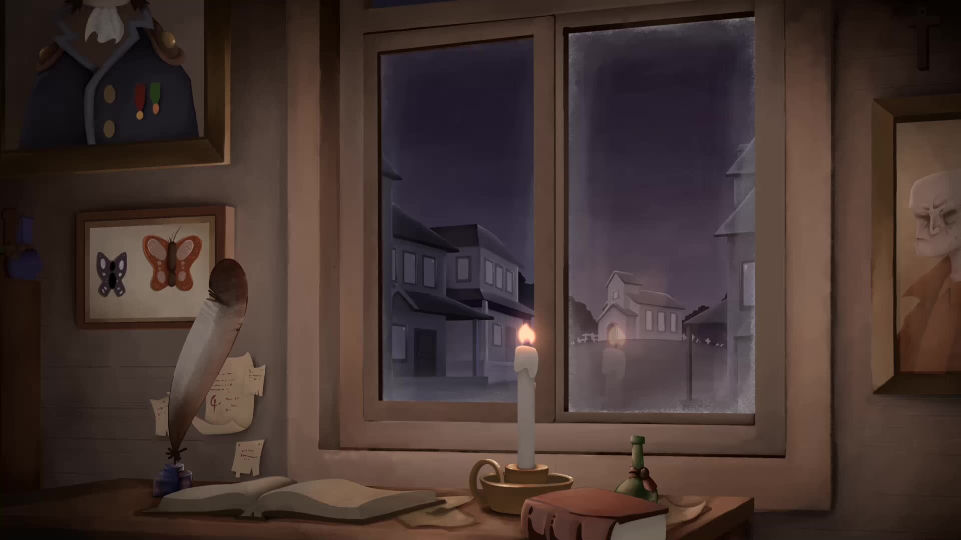 ArtStation - Stormy night - 2D FX animation