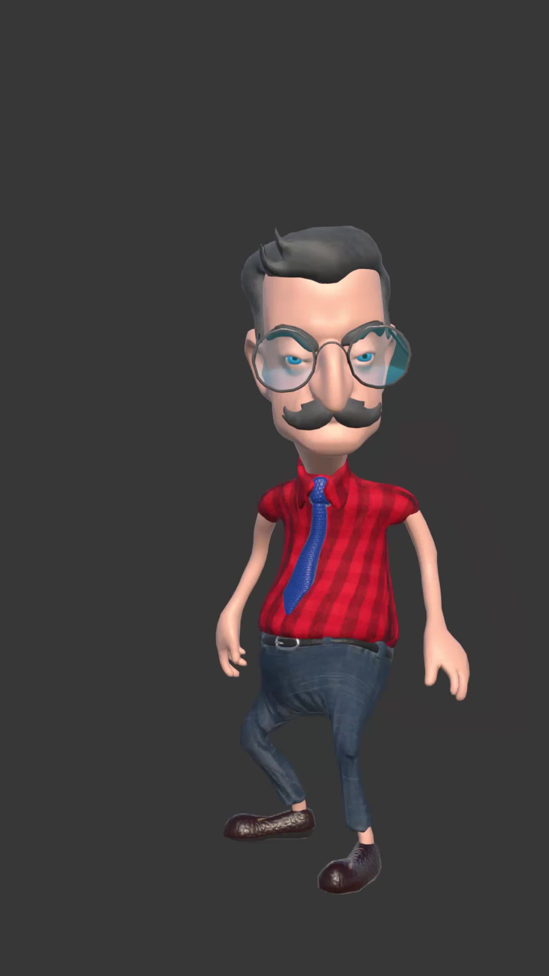 ArtStation - Toon Angry Dad Character