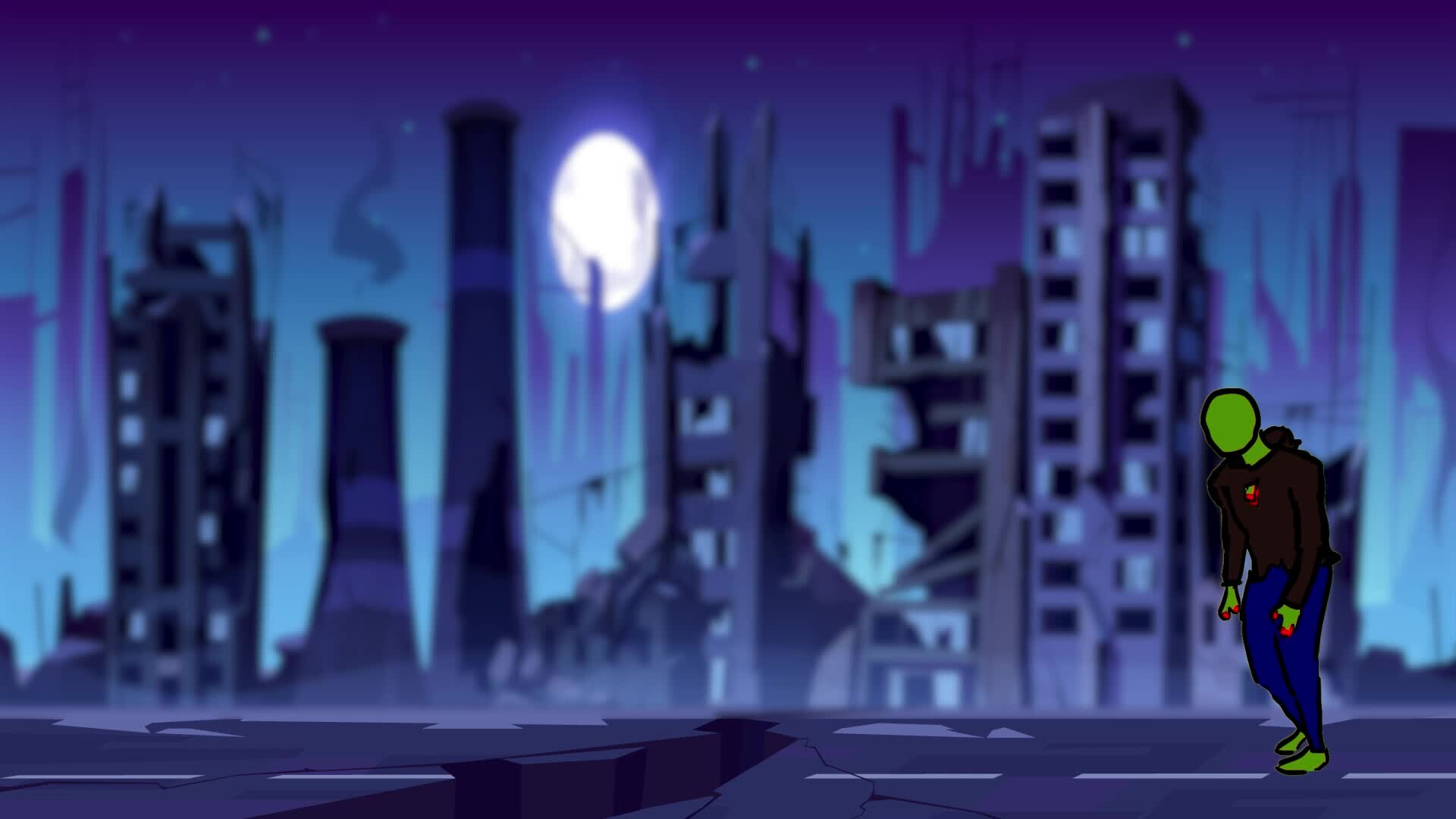 ArtStation - zombie walk 2D animation