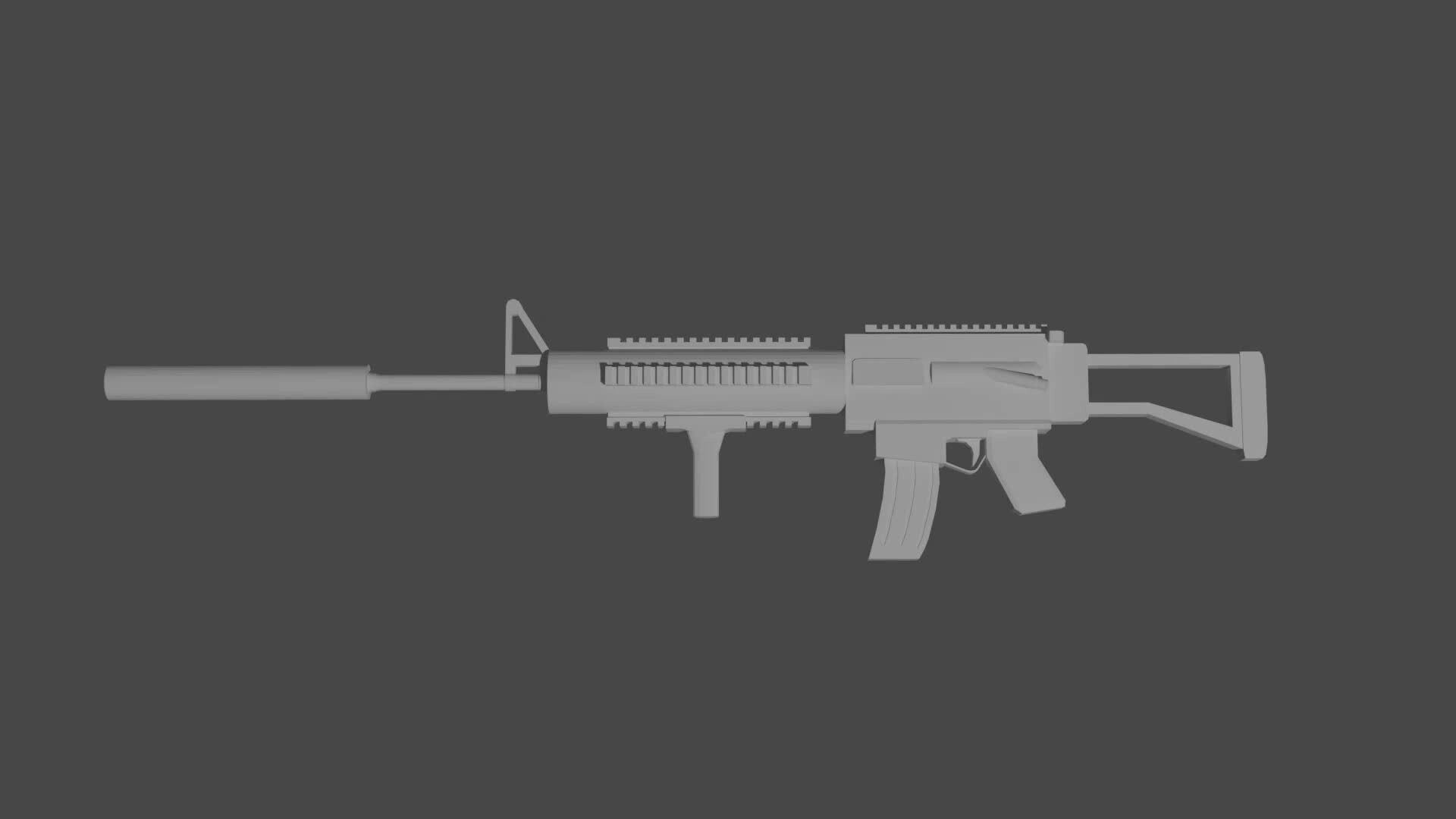 ArtStation - A M16 model